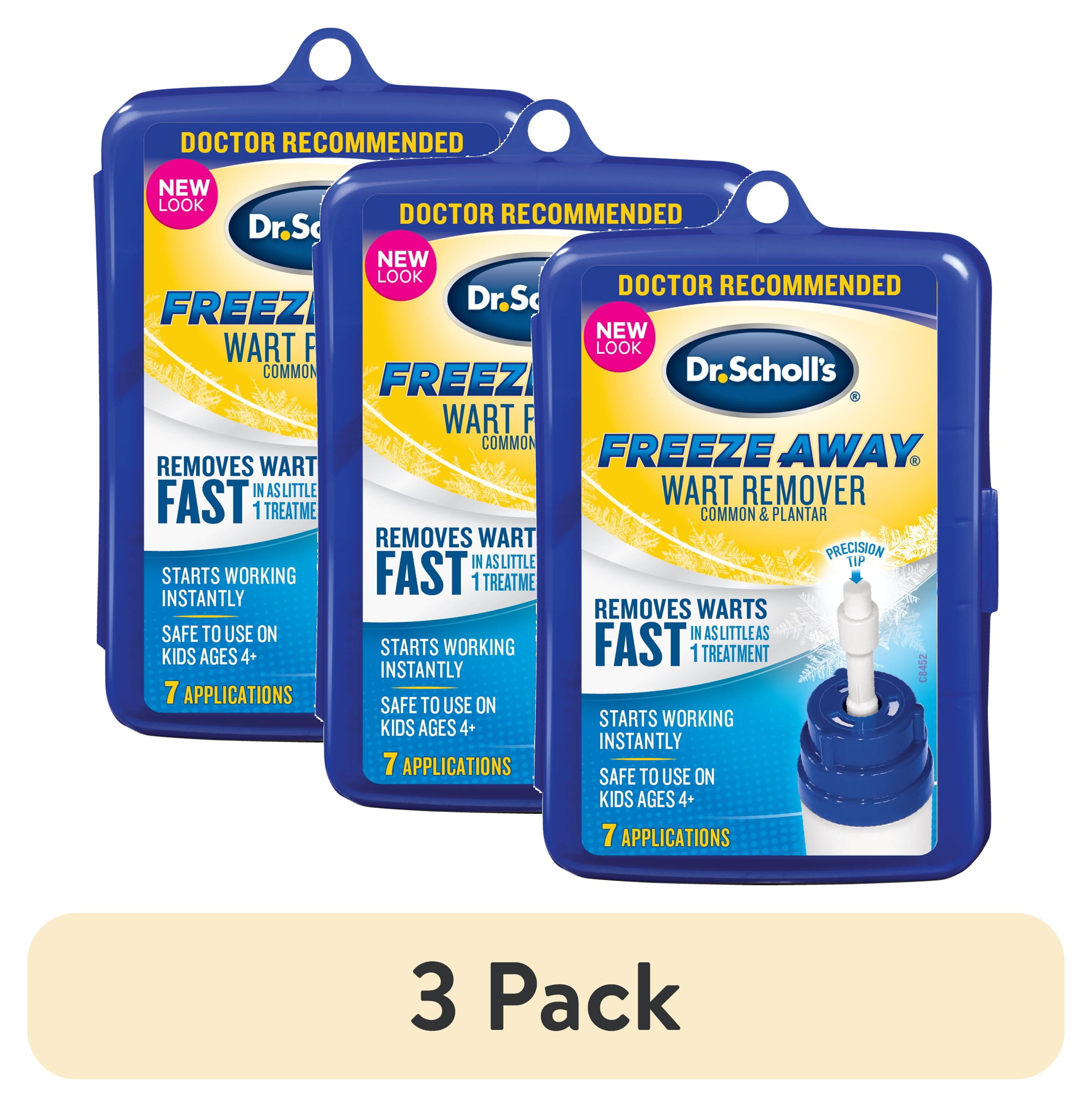 (3 pack) Dr. Scholl's Freeze Away Wart Remover, 7 Treatments - Walmart.com