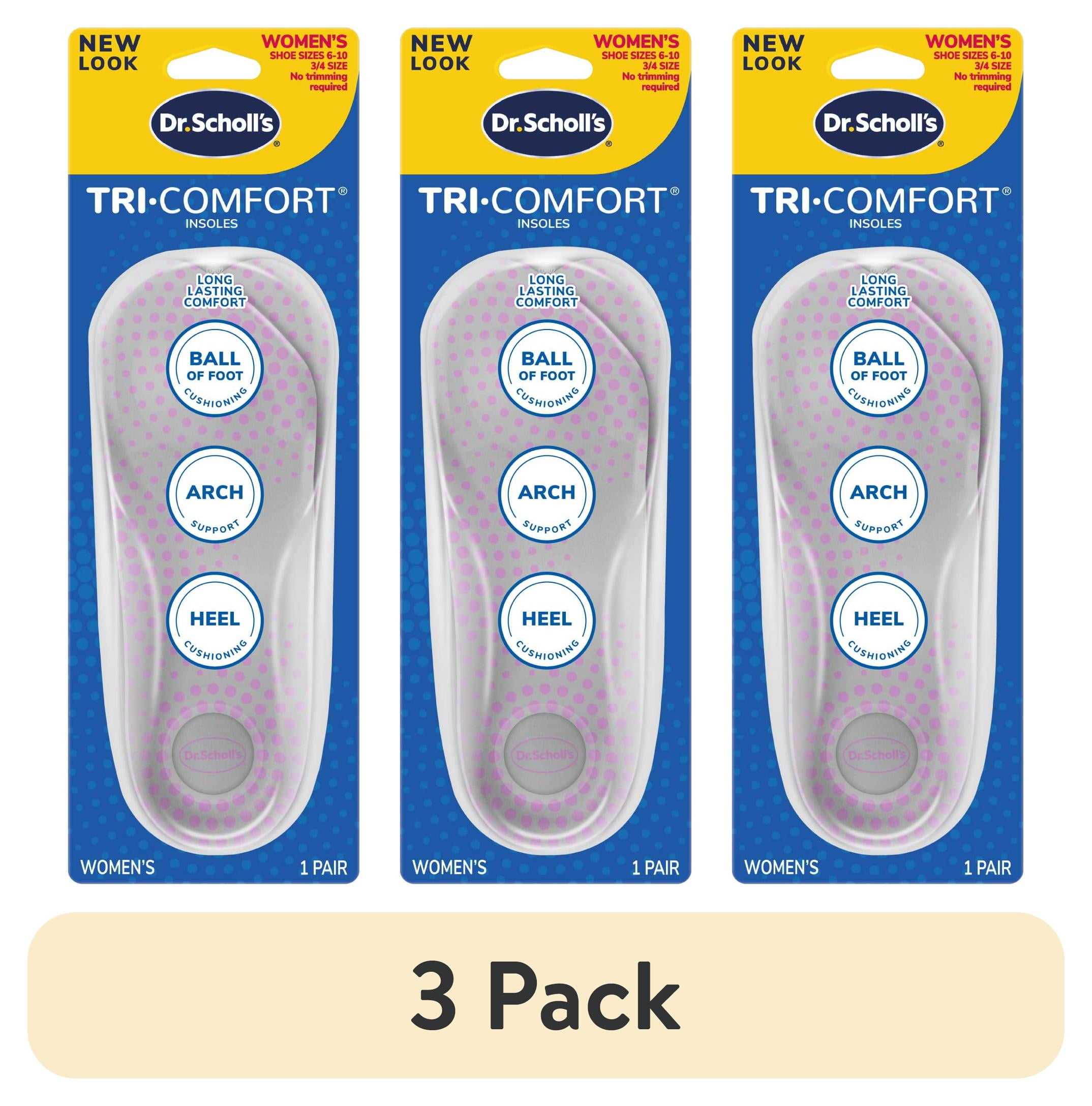 (3 pack) Dr. Scholl's Tri-Comfort Insoles for Women – Targeted Support ...