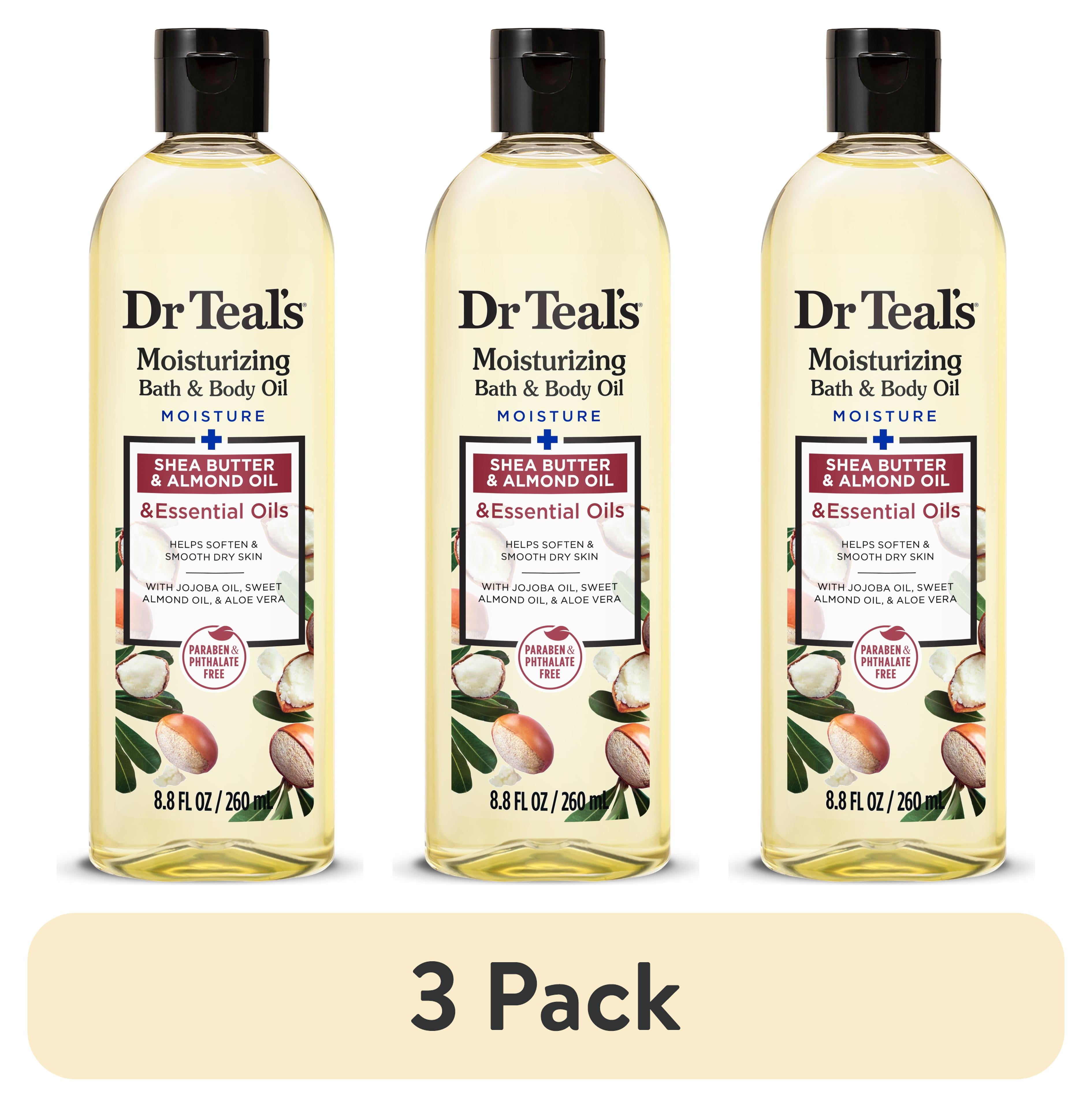 (3 pack) Dr Teal's Shea Butter Moisturizing Bath & Body Oil, 8.8 fl oz ...