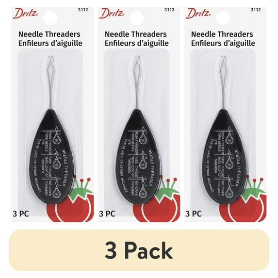 (3 pack) Dritz Needle Threader Threader, 3 Pack - Walmart.com