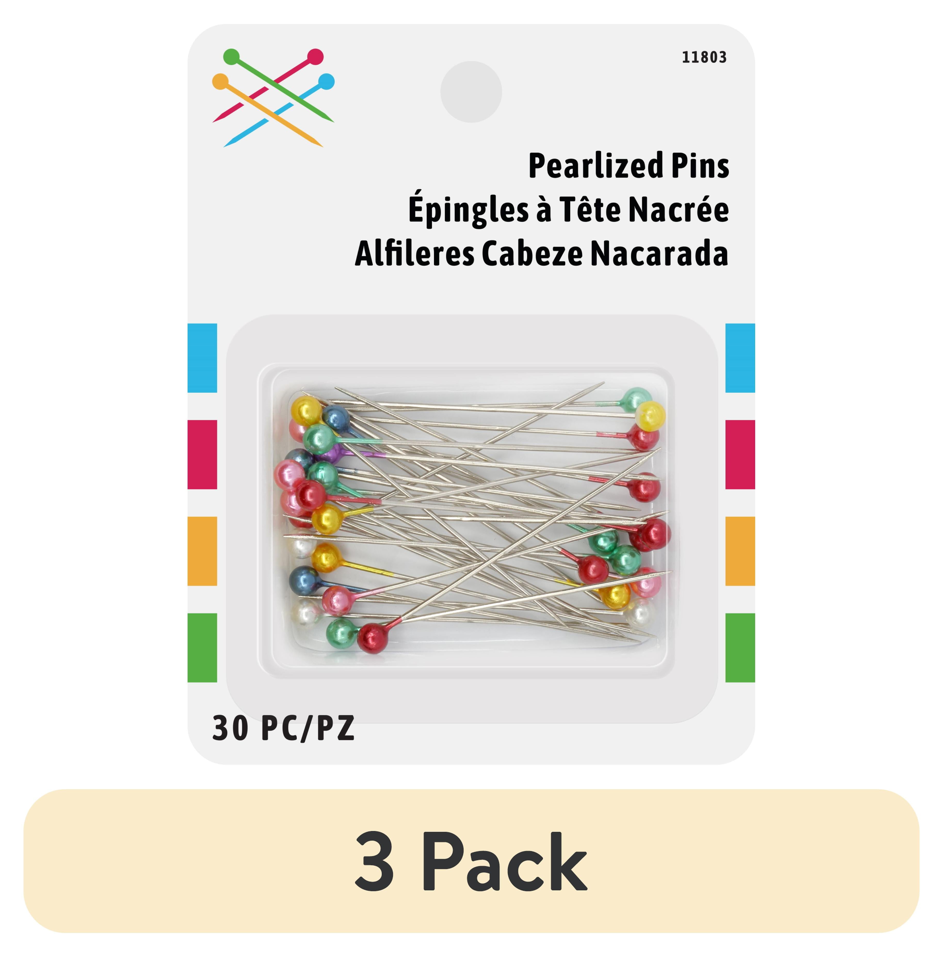 (3 pack) Straight Sewing Pearlized Pins (30 Count) - Walmart.com