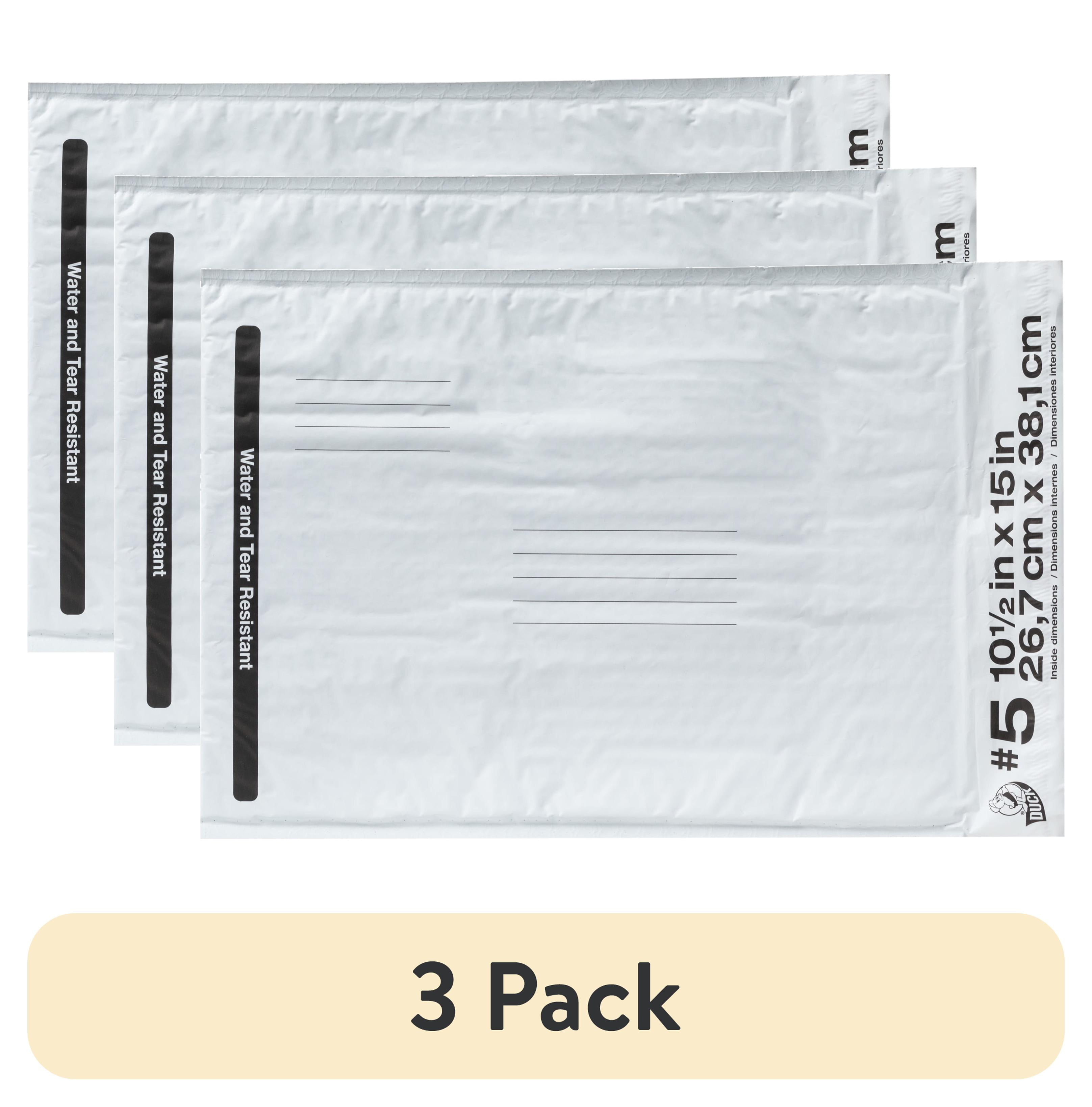 (3 pack) Duck Max Strength Self-Sealing Poly Bubble Mailer #5, 10.5" x ...