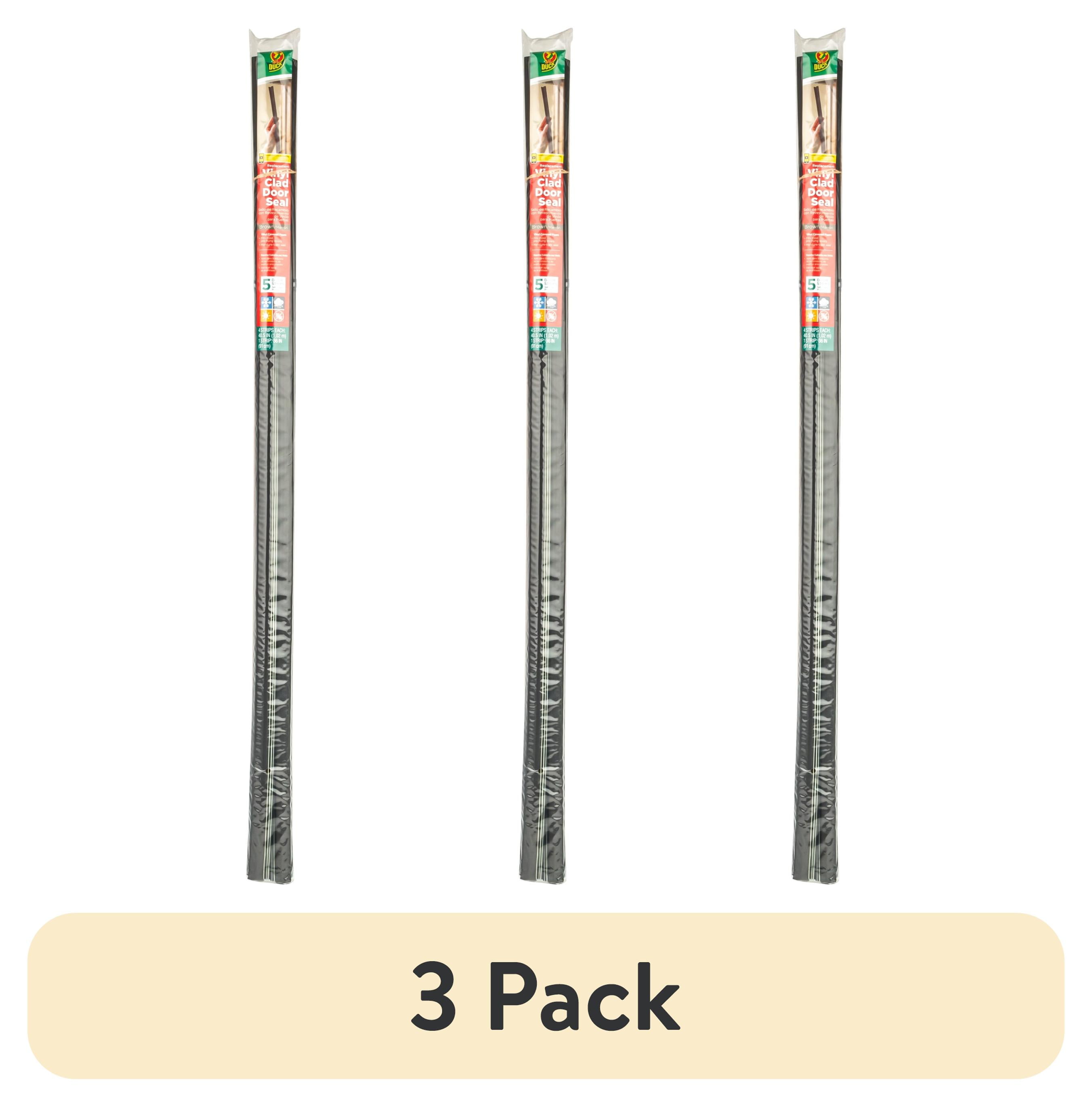 (3 pack) Duck Replacement Vinyl Clad Weatherstripping Brown Door Seal ...