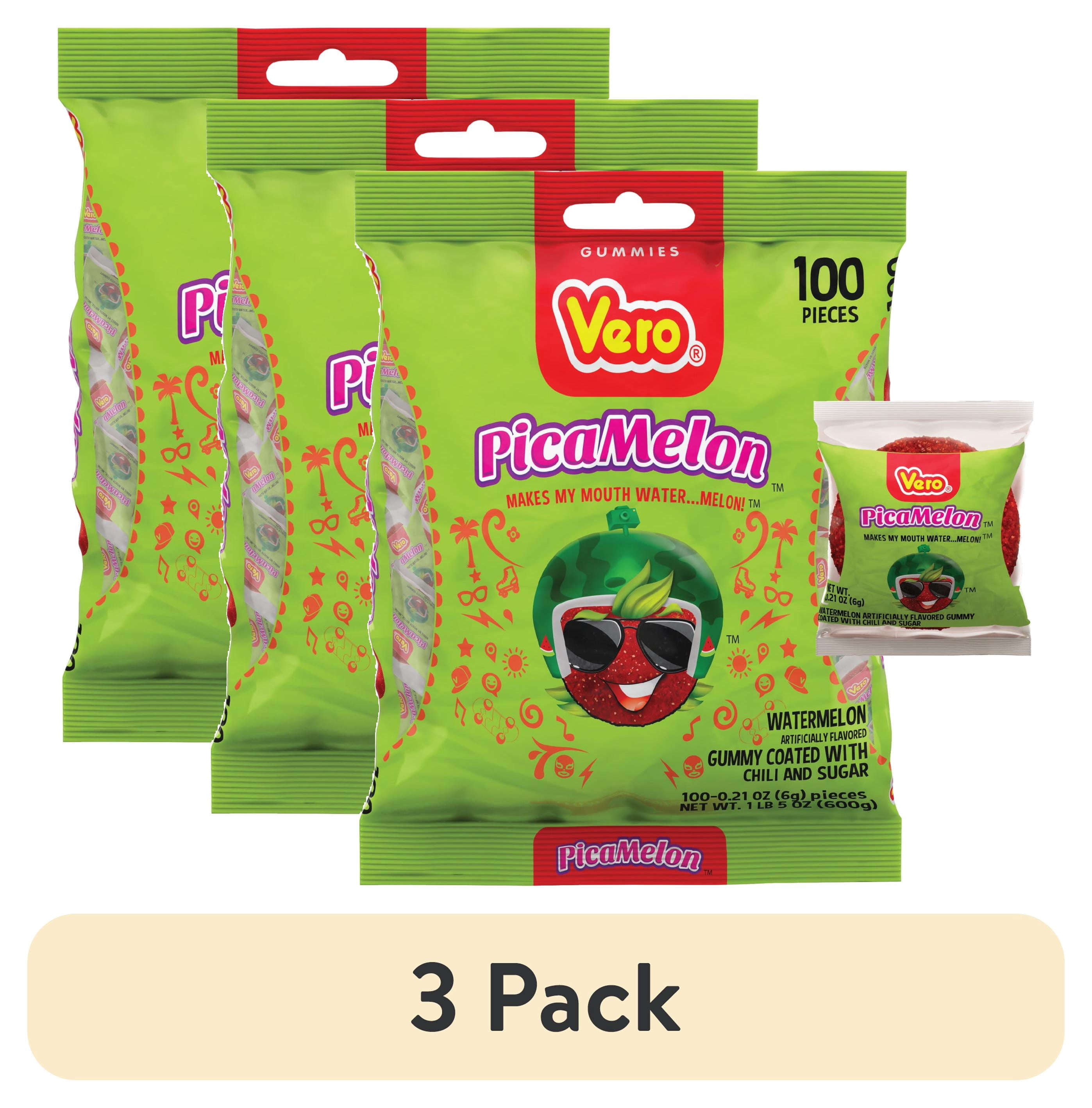 (3 pack) Vero PicaMelon Watermelon Gummies with Chili Pepper Powder, 0. ...