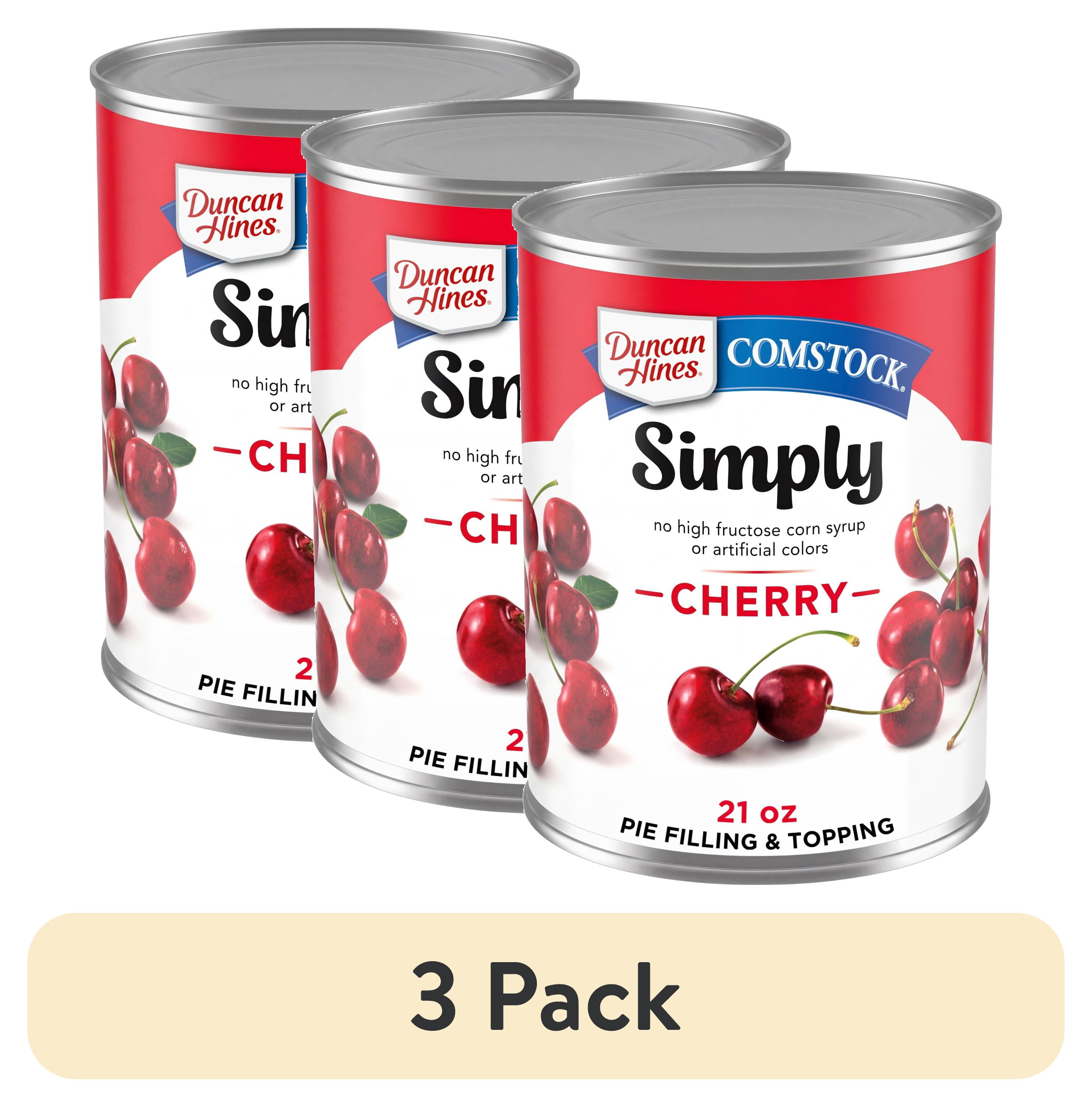(3 pack) Duncan Hines Comstock Simply Cherry Pie Filling and Topping ...