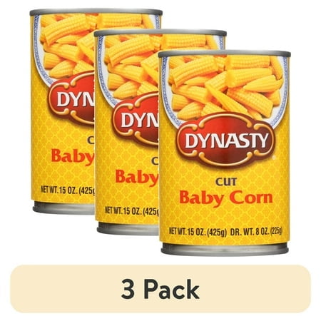 (3 pack) Dynasty Cut Baby Corn, 15 Oz Can - Walmart.com