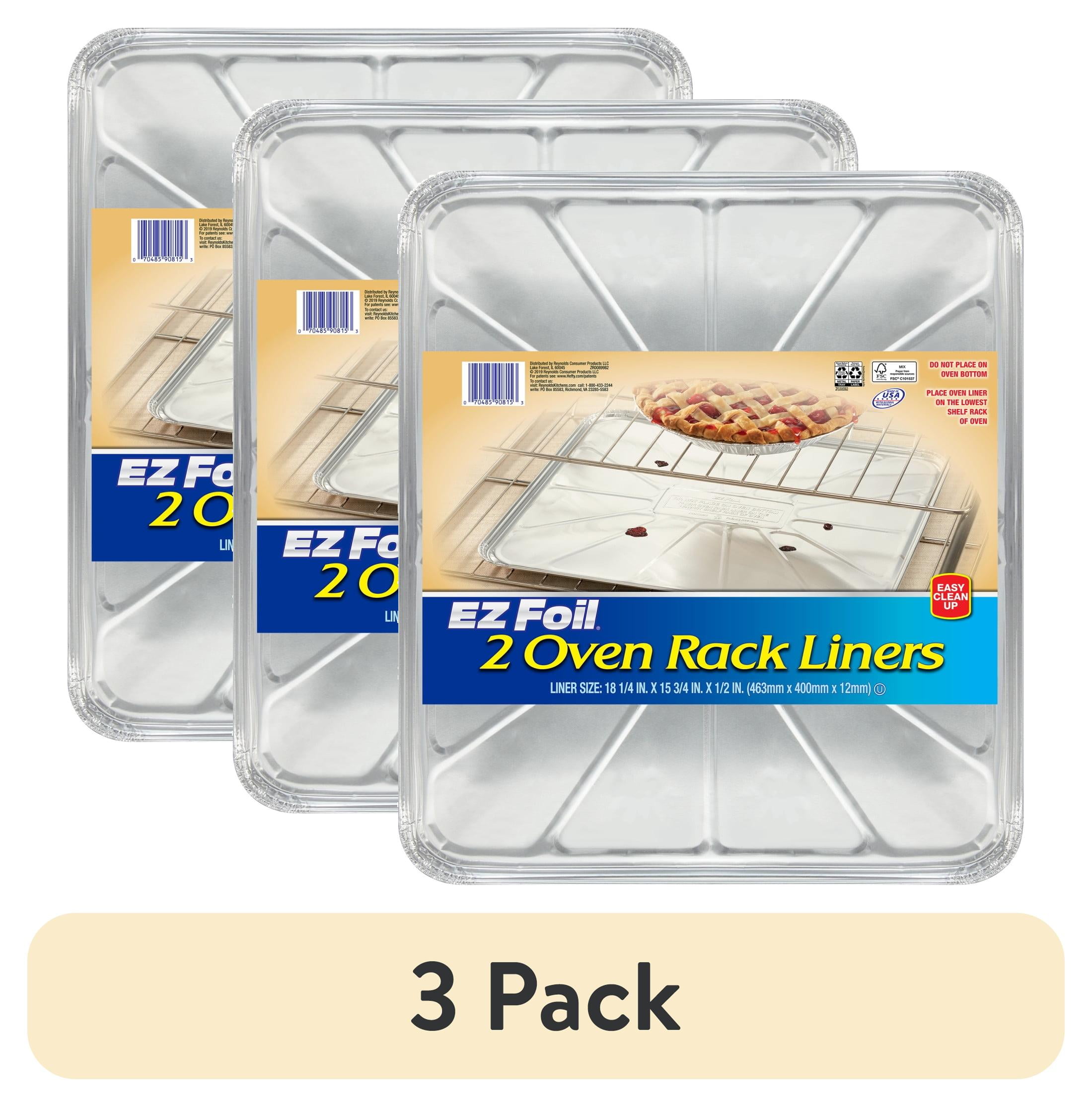 EZ Foil Disposable Aluminum Oven Liner Trays 18.25x15.75 inch 2 Count ...