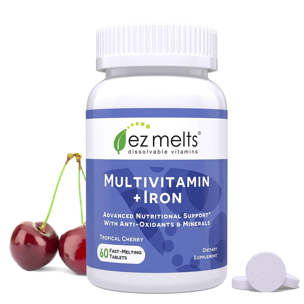 (3 pack) EZ Melts Multivitamin with Iron and Anti-Oxidants for Brain ...