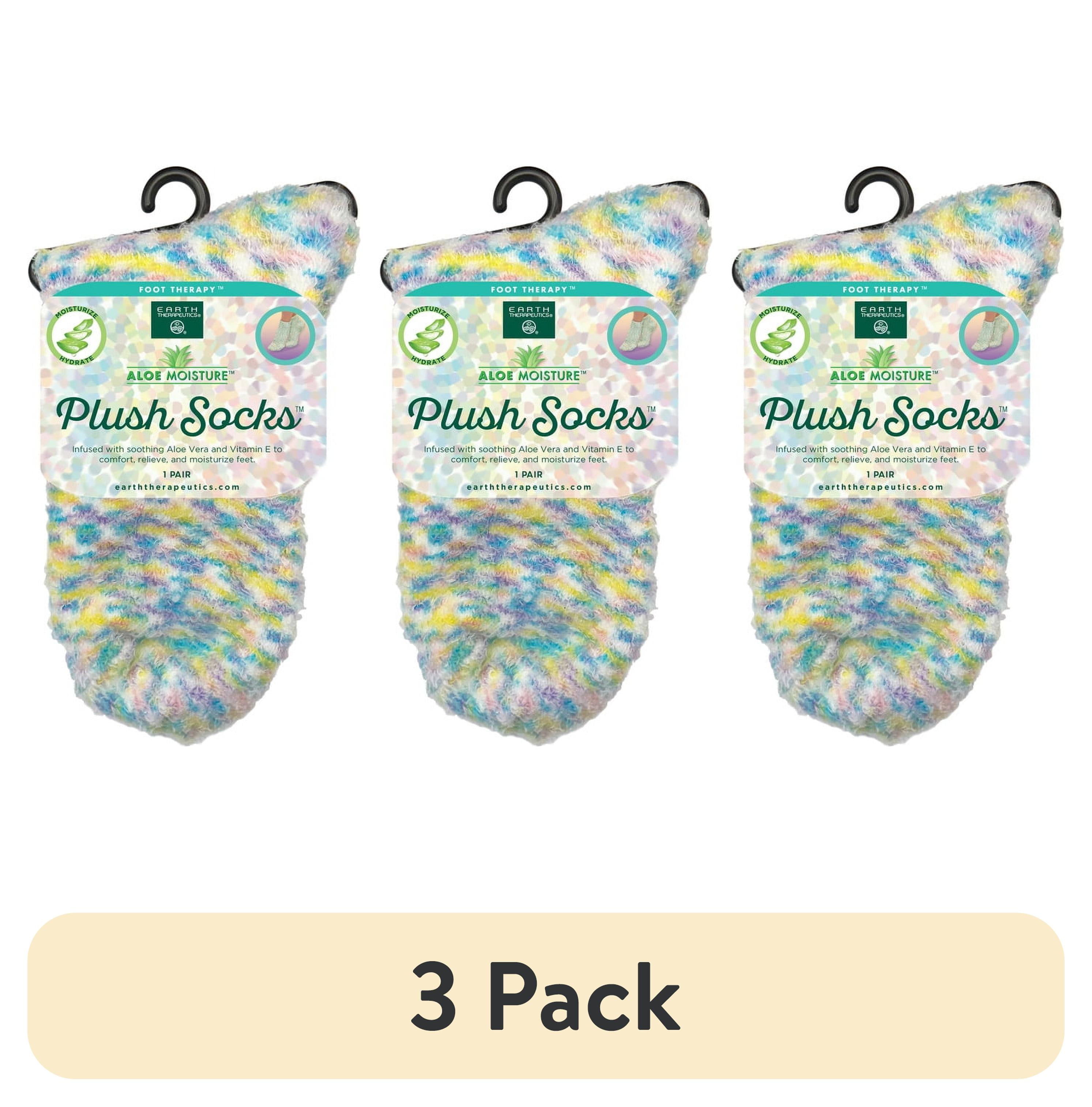 (3 pack) Earth Therapeutics Aloe Socks are Infused with Aloe Vera ...