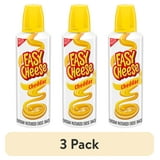 (3 pack) EASY CHEESE Cheddar Cheese Snack, 8 oz - Walmart.com