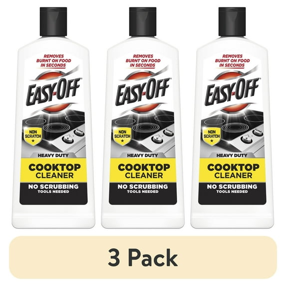 (3 pack) Easy-Off Heavy Duty Cooktop Cleaner, Non-Scratch, No Scrubbing ...