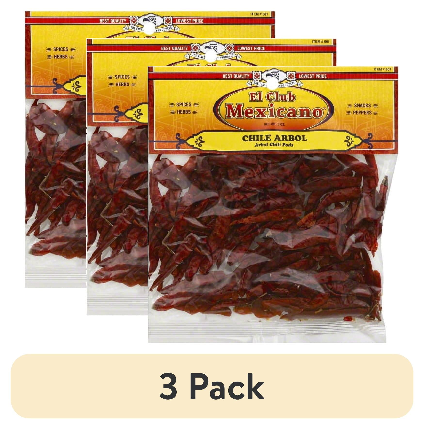 (3 pack) El Club Mexicano El Club Mexicano Chili Pods, 3 oz - Walmart.com