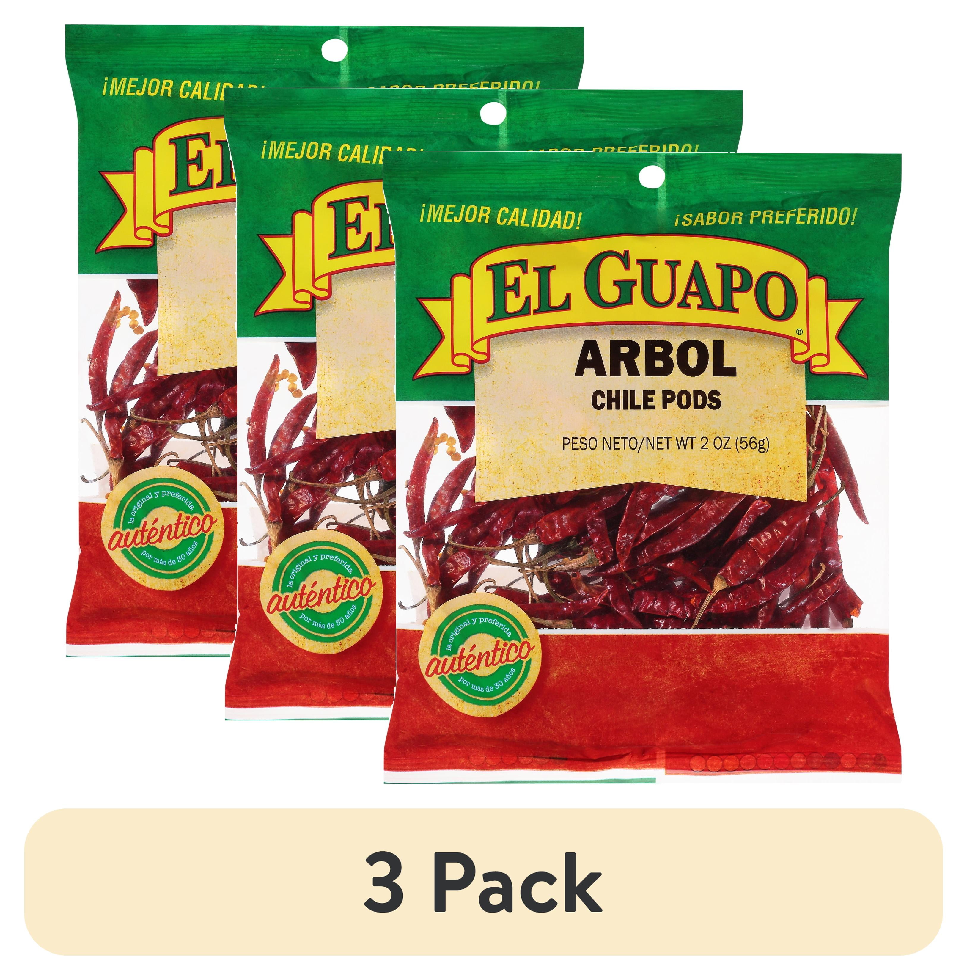 (3 pack) El Guapo Whole Arbol Chili Pods (Chile De Arbol Entero), 2 oz ...