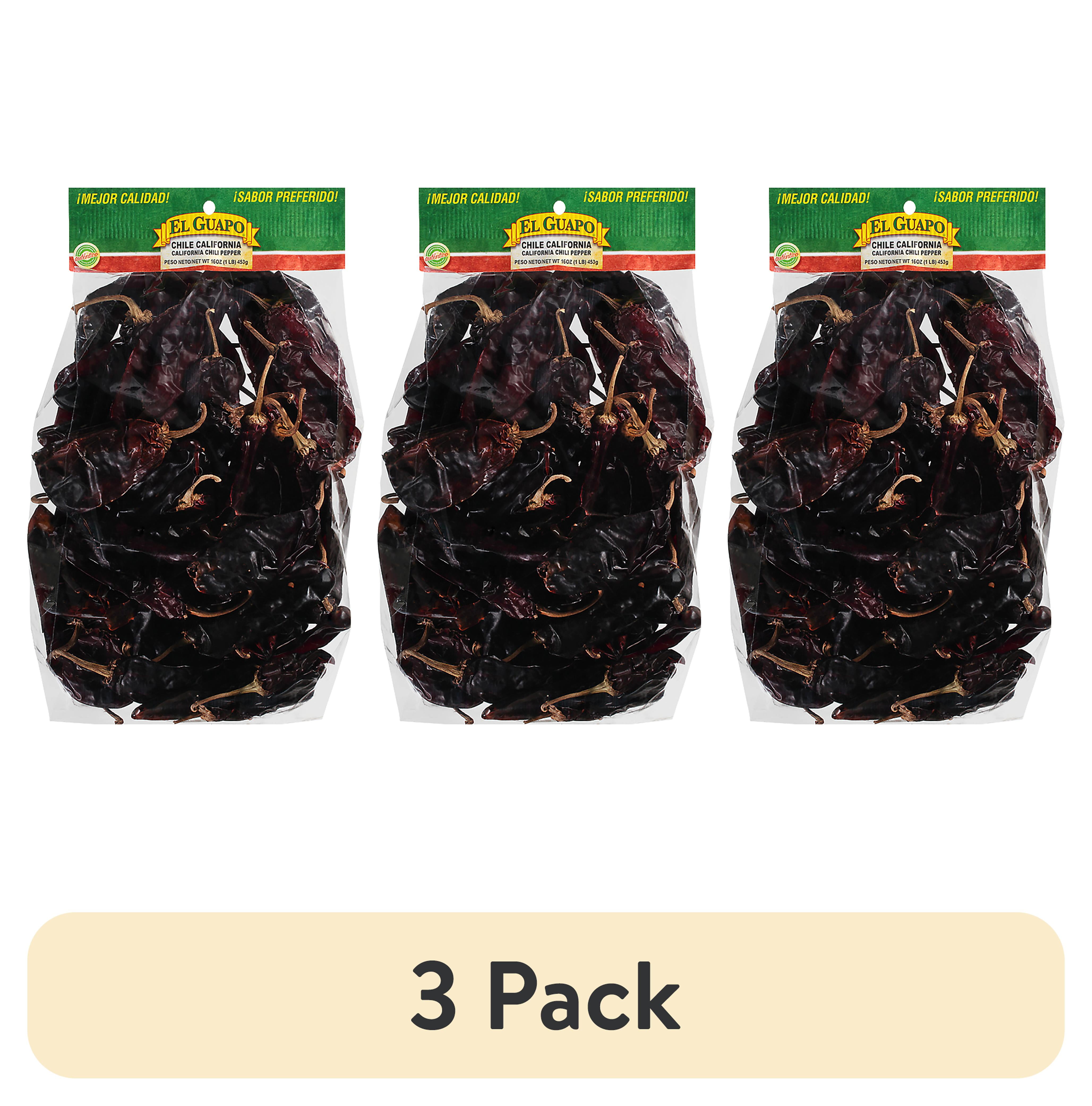 (3 pack) El Guapo Whole California Chili Pods, 16 oz Bag - Walmart.com