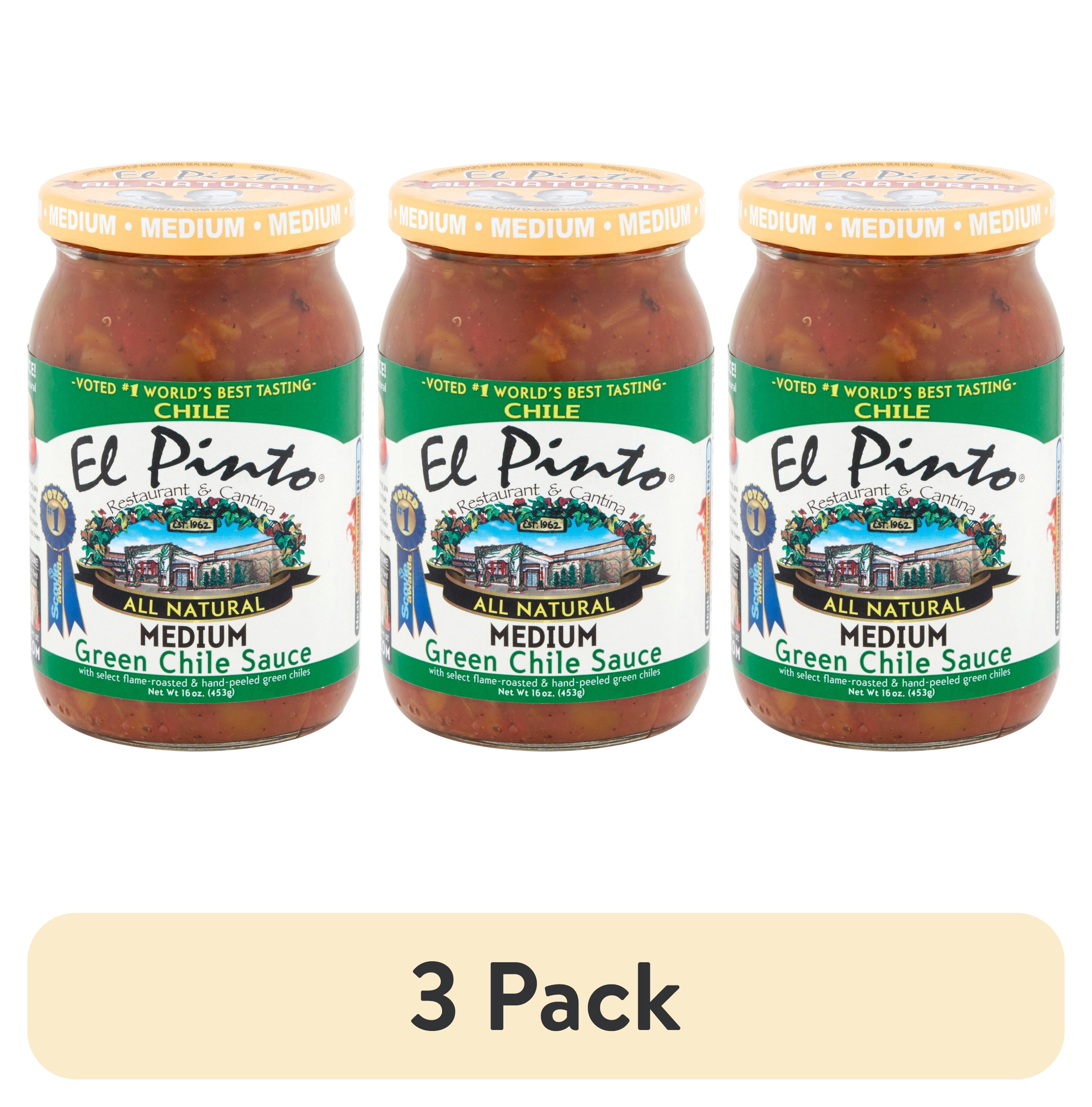 (3 pack) El Pinto Medium Green Chile Sauce, 16 oz - Walmart.com