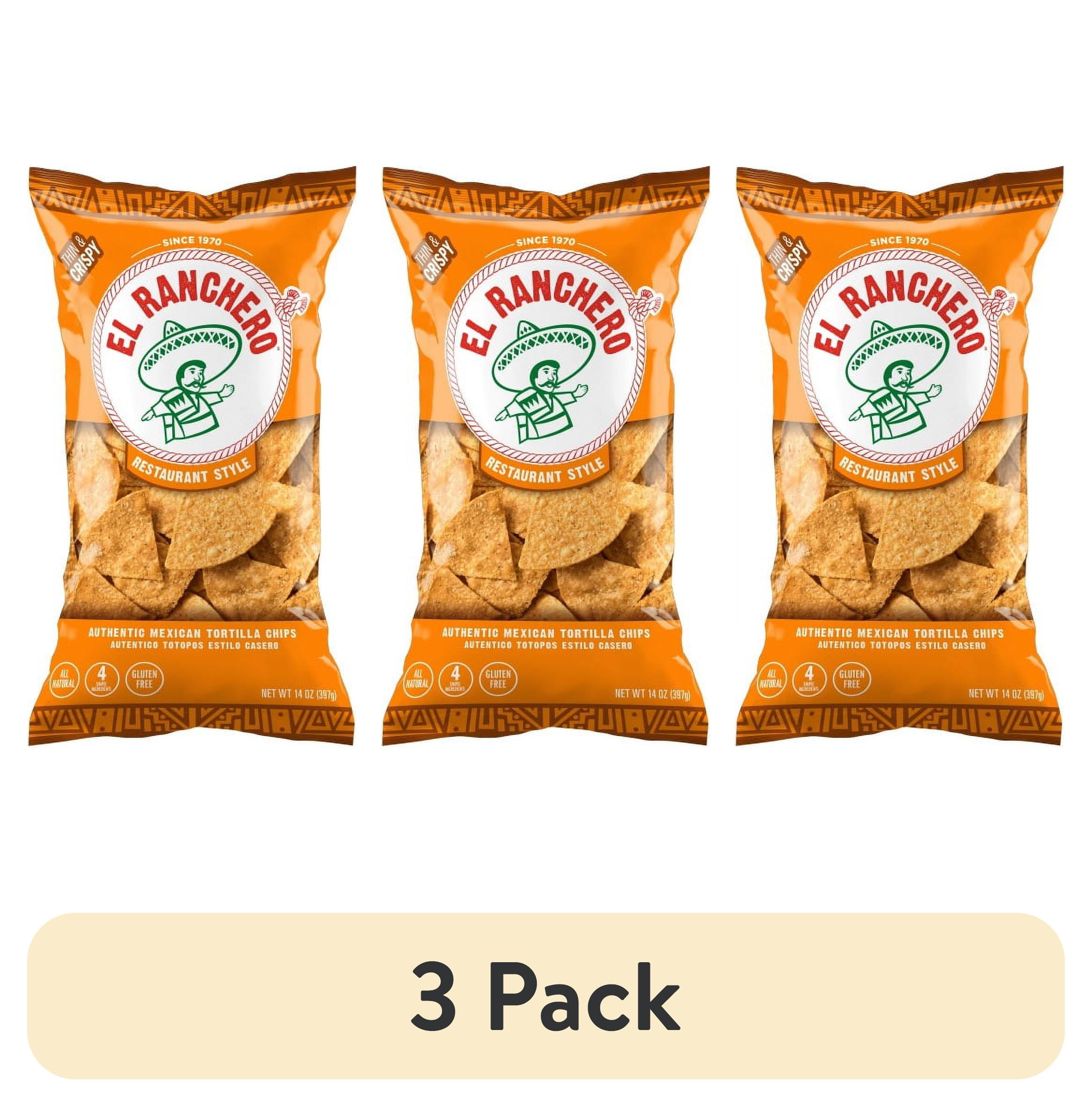 (3 pack) El Ranchero Corn Tortilla Thin and Crispy Restaurant Style ...