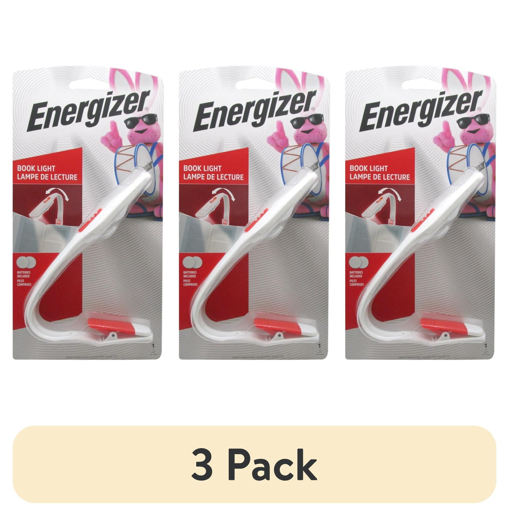 (3 pack) Energizer Clip on Book Light for Reading in Bed, LED Reading ...