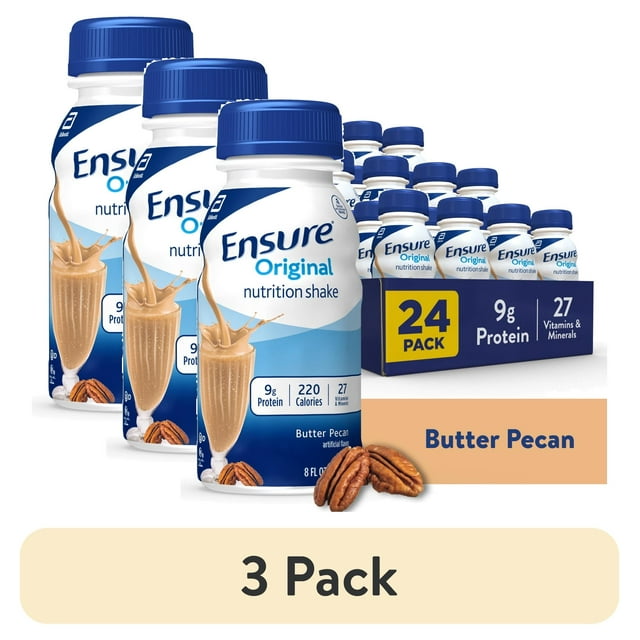 (3 pack) Ensure Original Meal Replacement Nutrition Shake, Butter Pecan ...