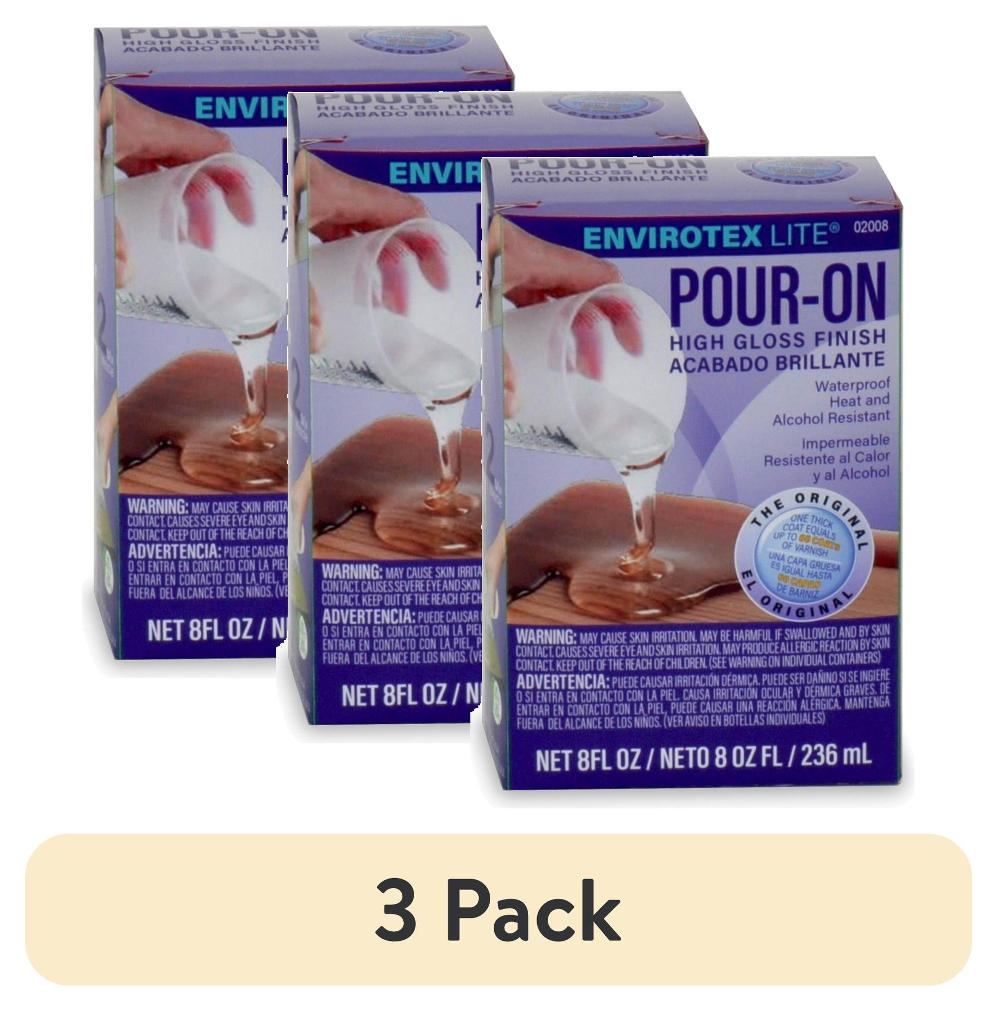 (3 pack) EnviroTex Lite 2008 Polymer Coating, High-Gloss, 8-oz ...