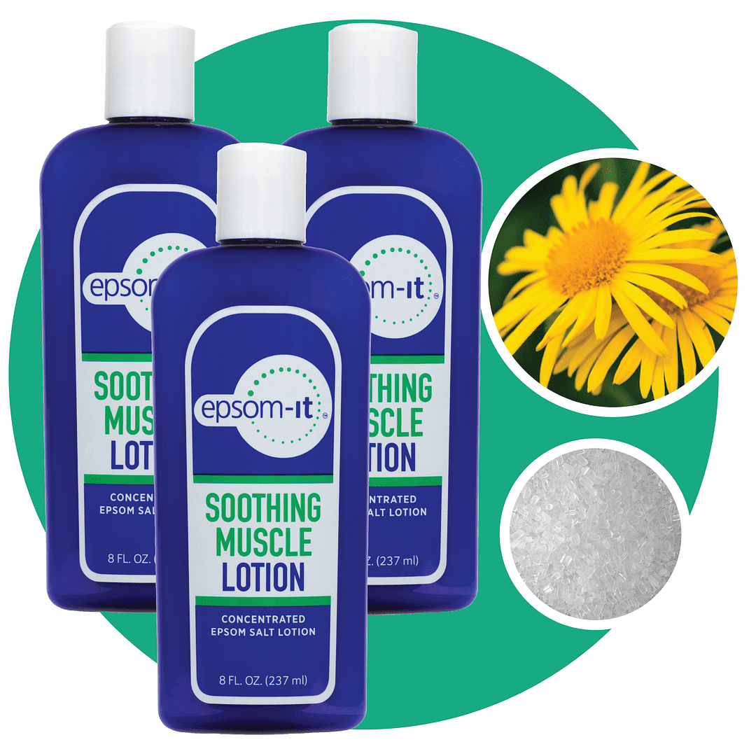 (3 pack) Epsom-It Soothing Muscle Lotion Original Epsom Salt Magnesium ...