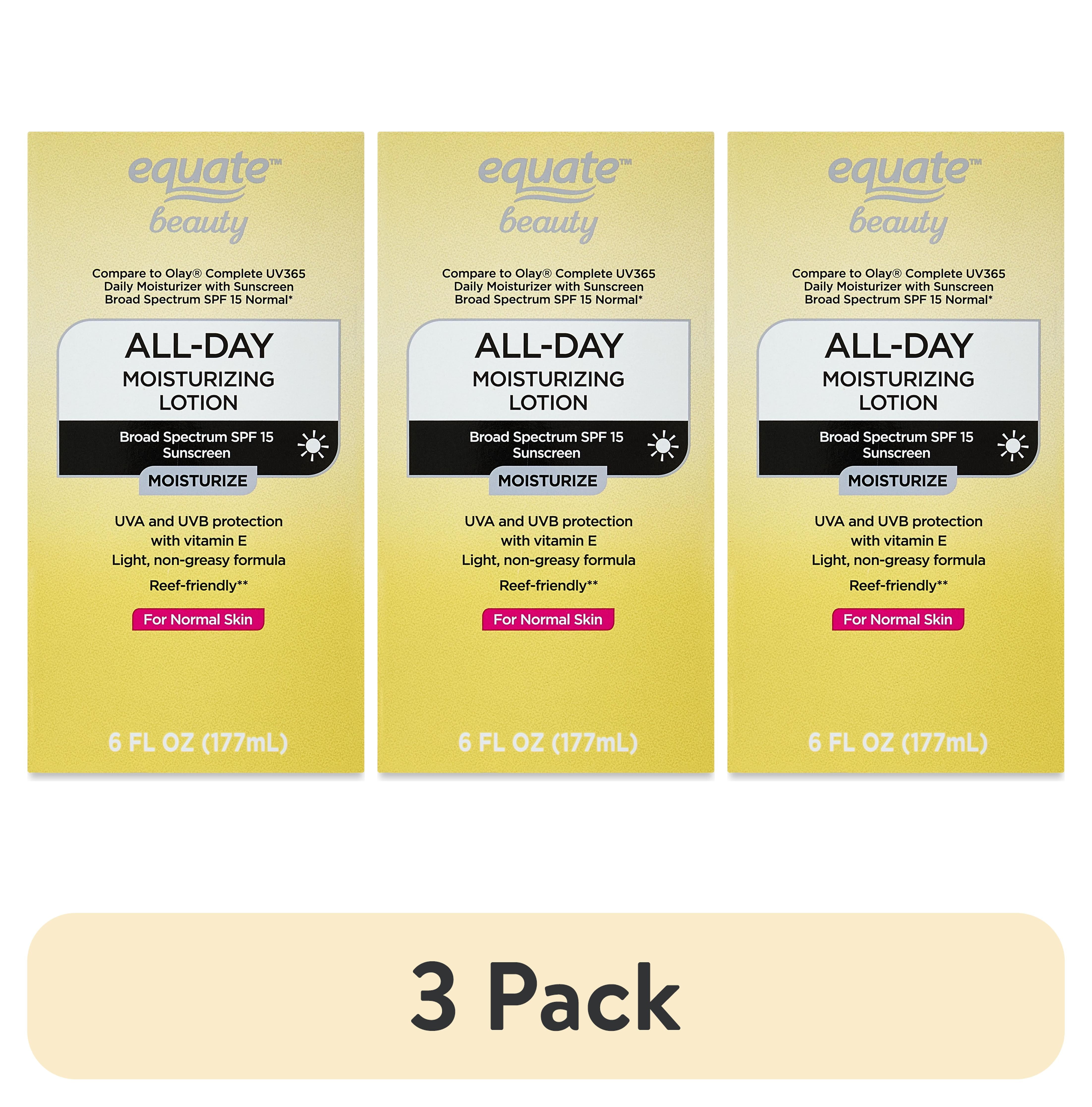 (3 pack) Equate All Day Moisturizing Lotion with SPF 15 Sunscreen for ...