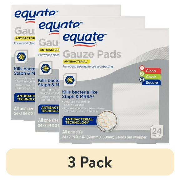 McKesson Sterile Cotton Wound Dressings 2x2 Inch, 8-Ply Gauze Sponges ...