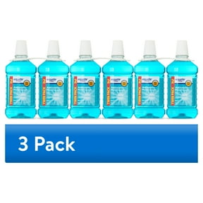 Equate Blue Mint Antiseptic Mouthwash for Bad Breath & Plaque Oral Care ...