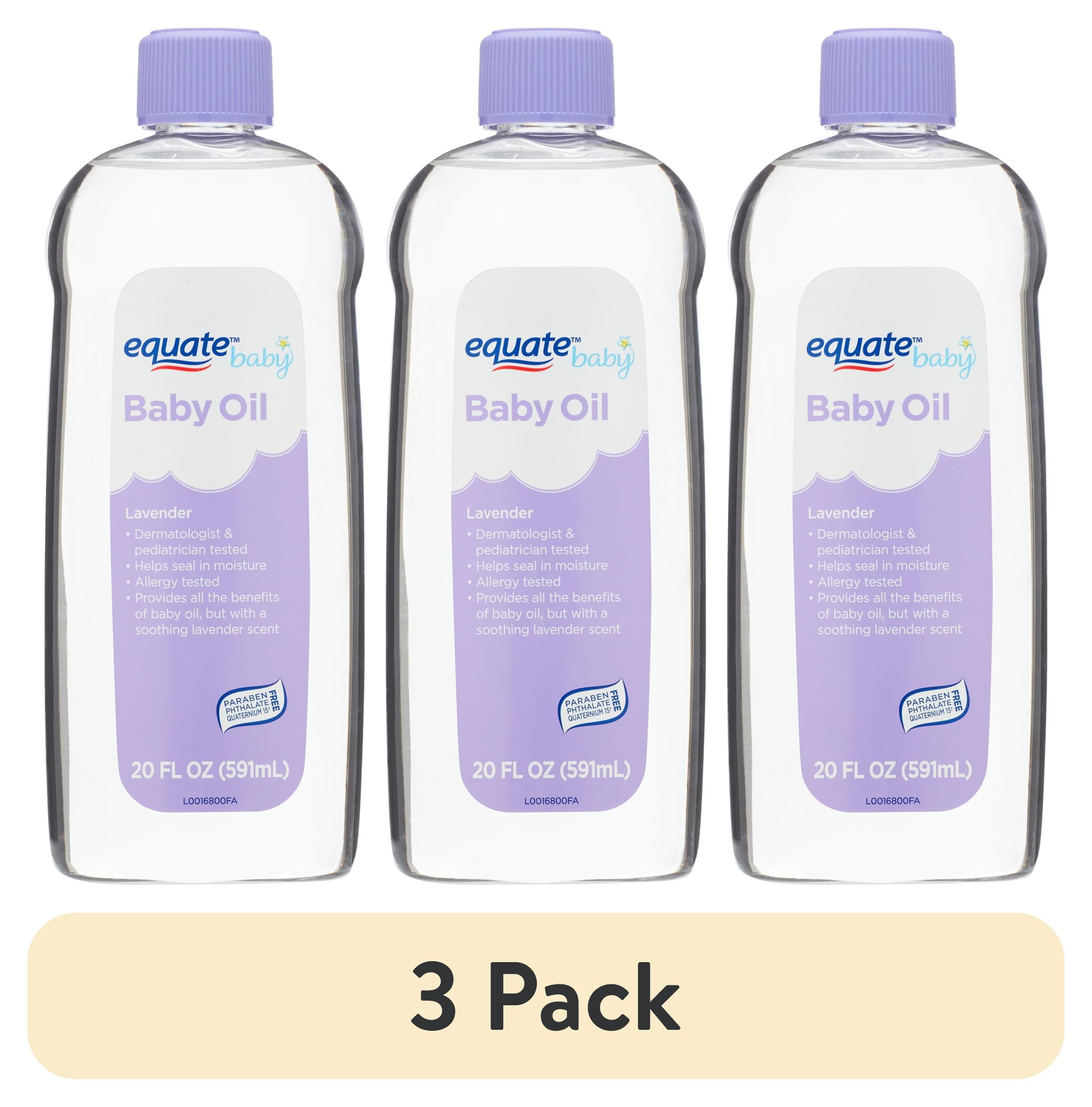 (3 pack) Equate Baby Oil Lavender 20 fl oz - Walmart.com