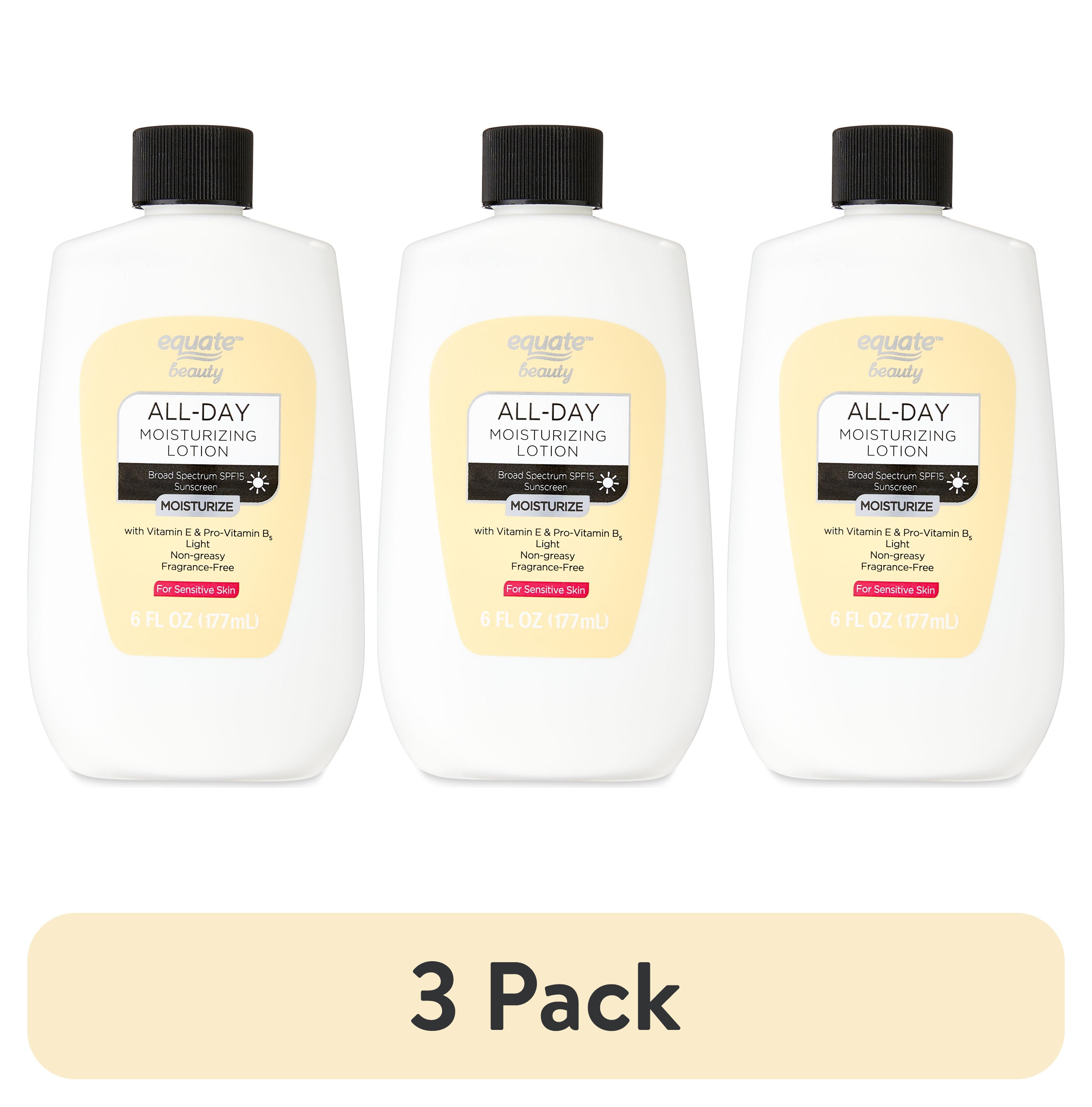 (3 pack) Equate All-Day Moisturizing Lotion with SPF 15 Sunscreen ...