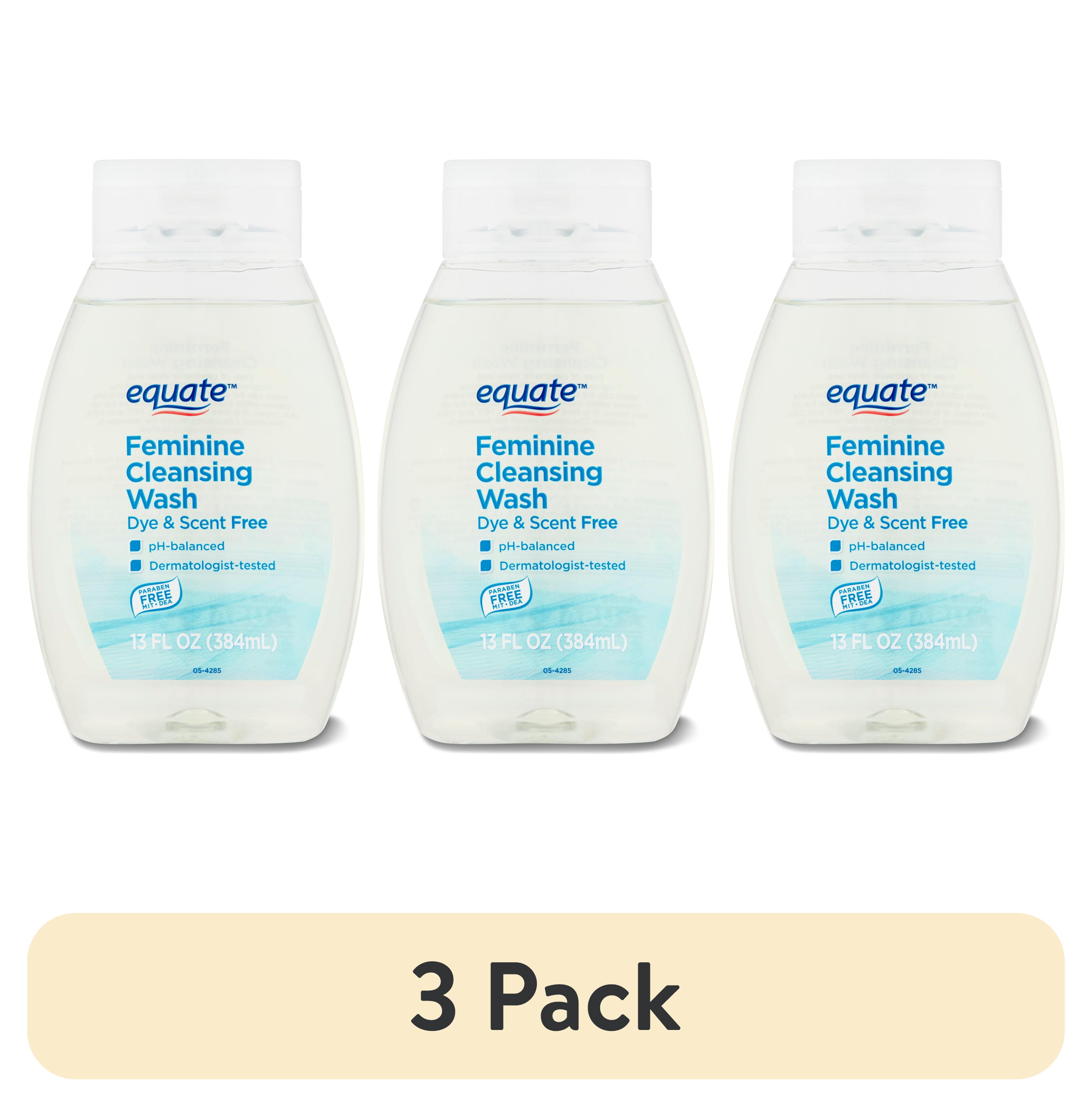(3 pack) Equate Feminine Cleansing Wash, Unscented, 13 fl oz - Walmart.com