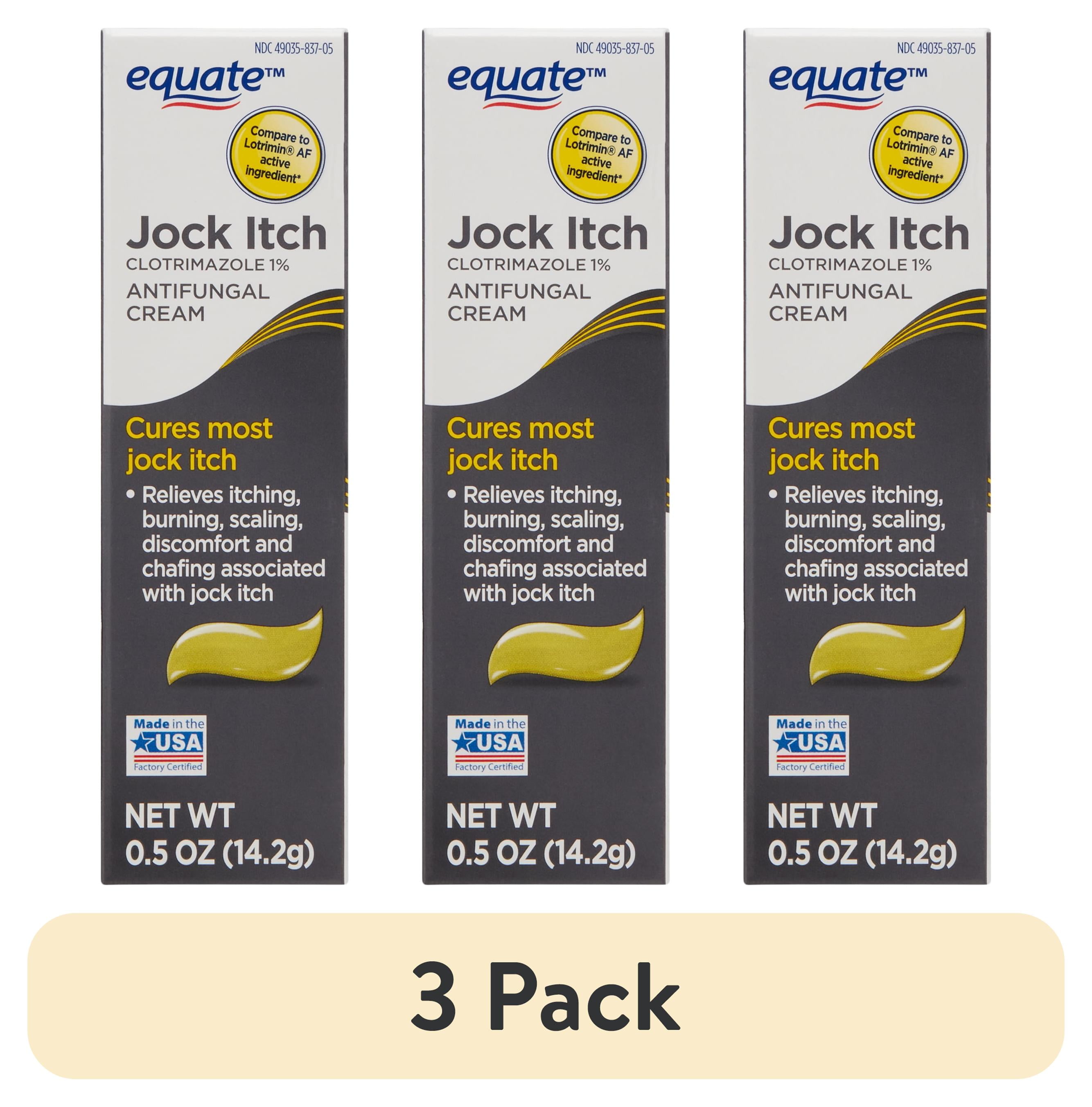 (3 pack) Equate Jock Itch Antifungal Cream, 0.5 oz, 1 Count - Walmart.com