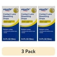 (3 pack) Equate Contact Lens Rewetting Drops for Soft Contact Lenses, 0 ...