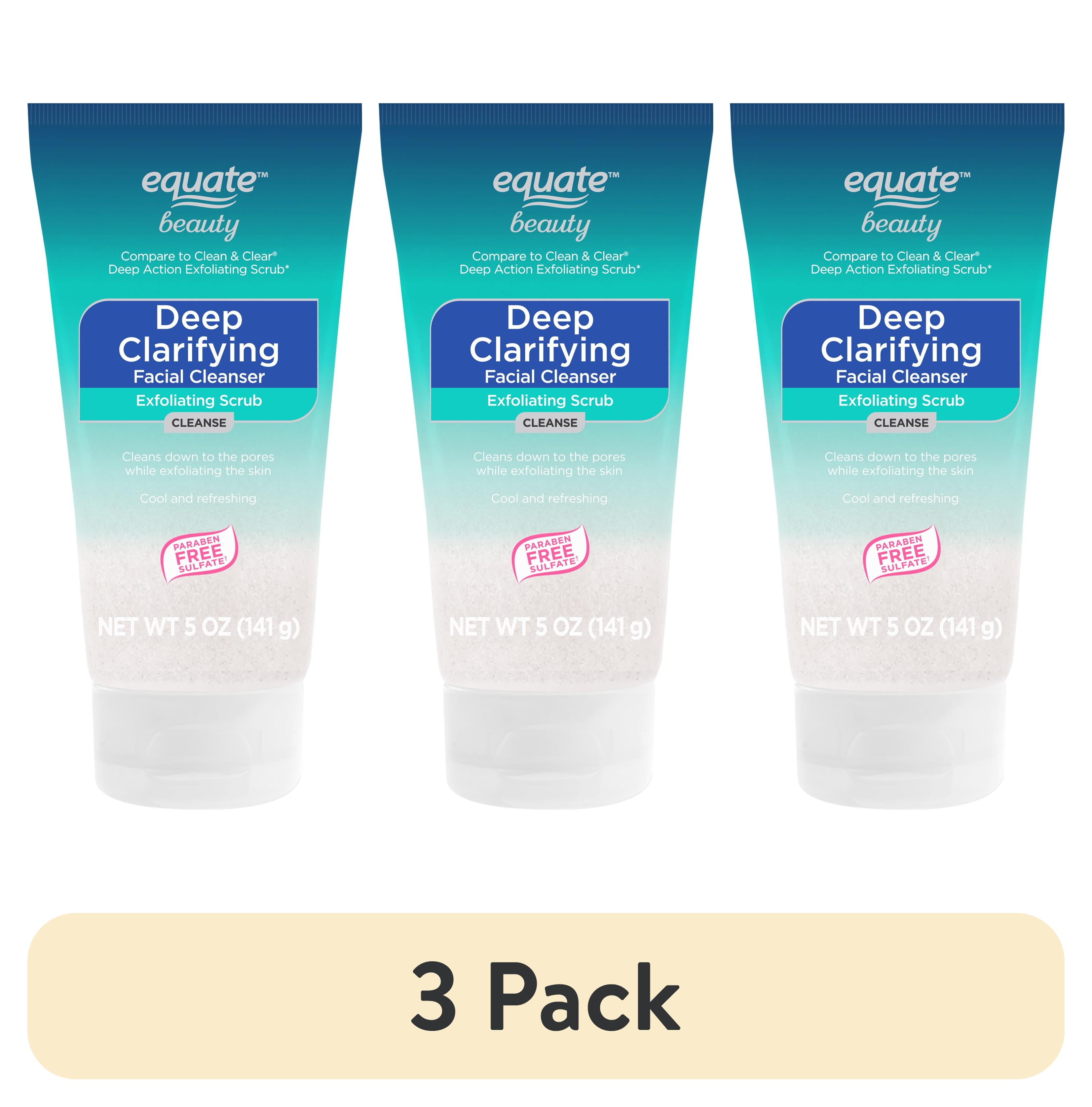 (3 pack) Equate Deep Clarifying Exfoliating Scrub for Acne Care, 5 oz ...
