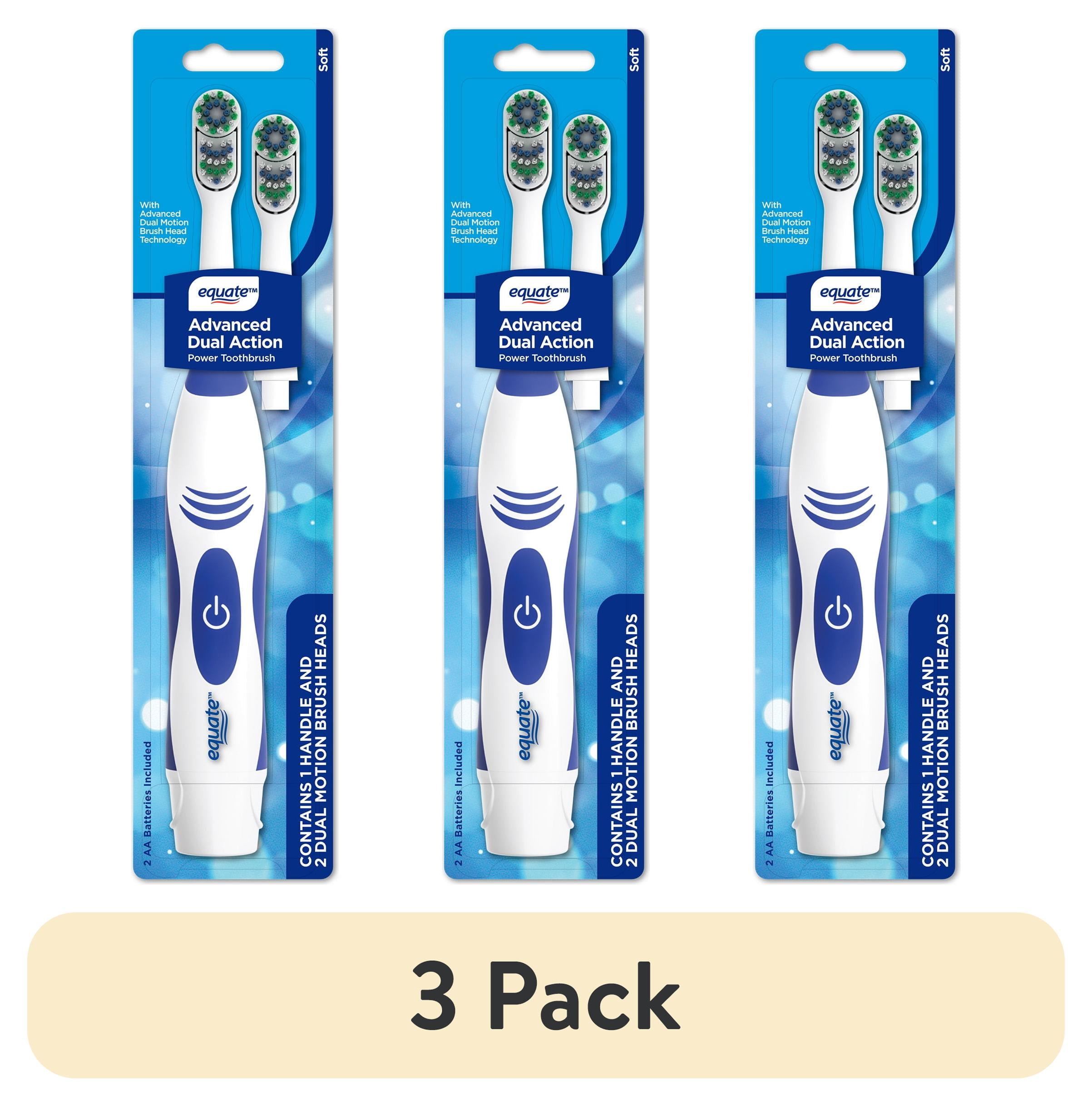 (3 pack) Equate Advanced Dual Action Battery-Powered Electric ...