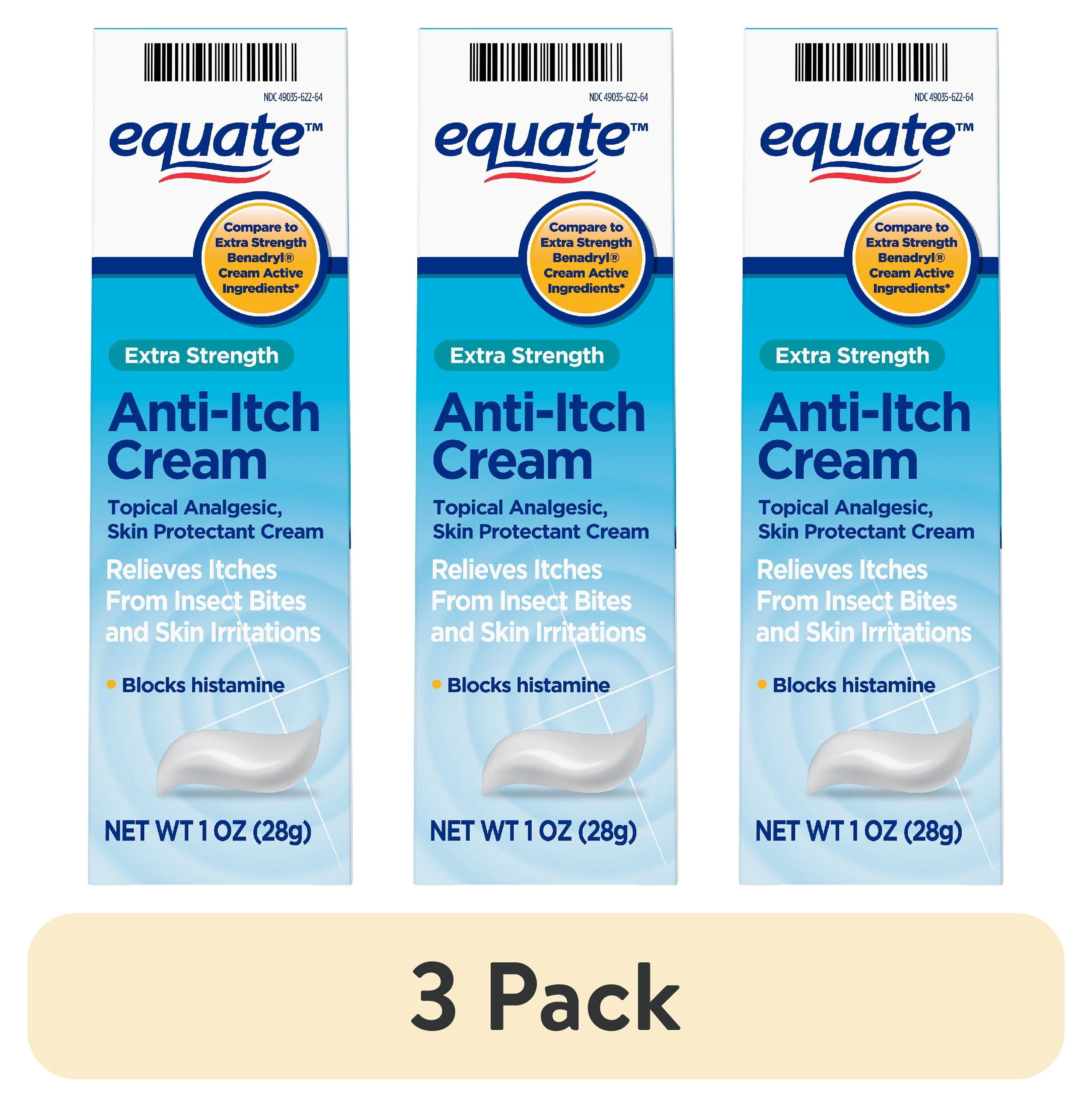 (3 pack) Equate Extra Strength Anti-Itch and Skin Protectant Cream ...