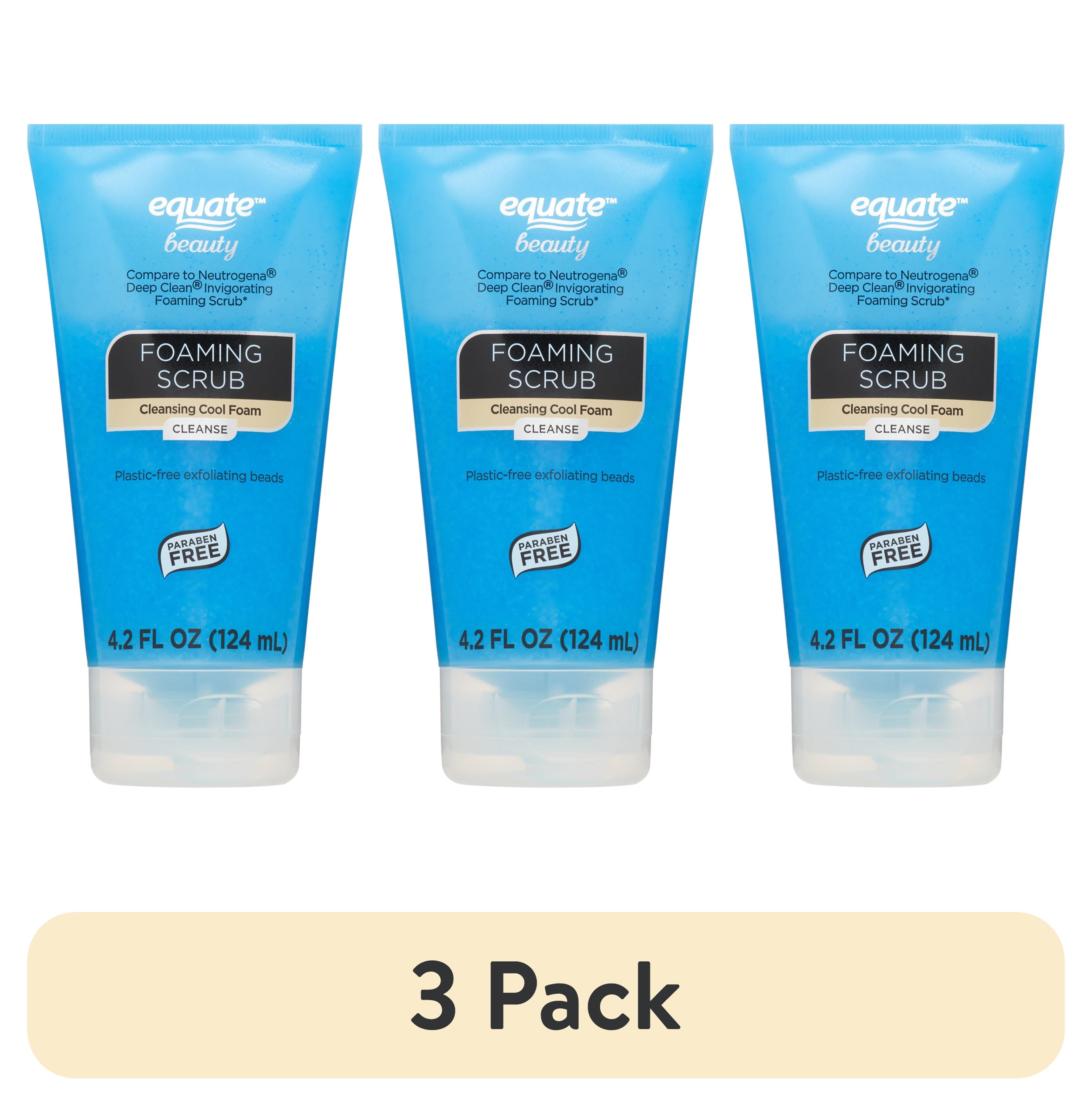(3 pack) Equate Foaming Scrub with Plastic-Free Exfoliating Beads for ...