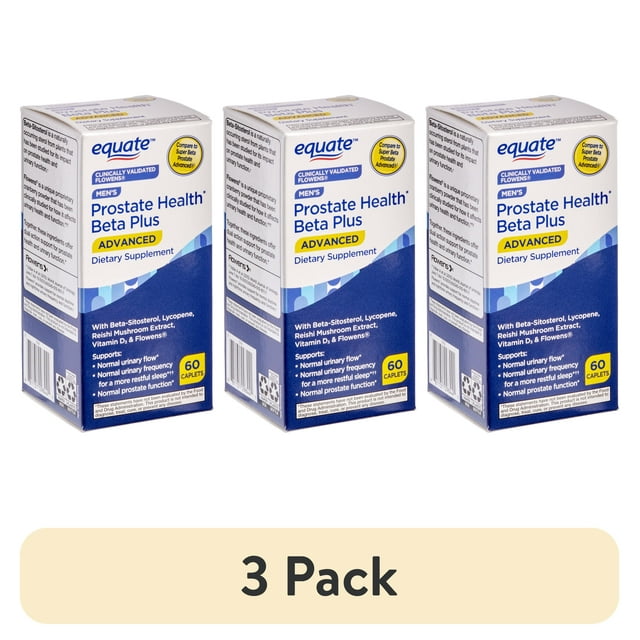 (3 pack) Equate Men's Prostate Health Beta Plus Advanced Dietary ...