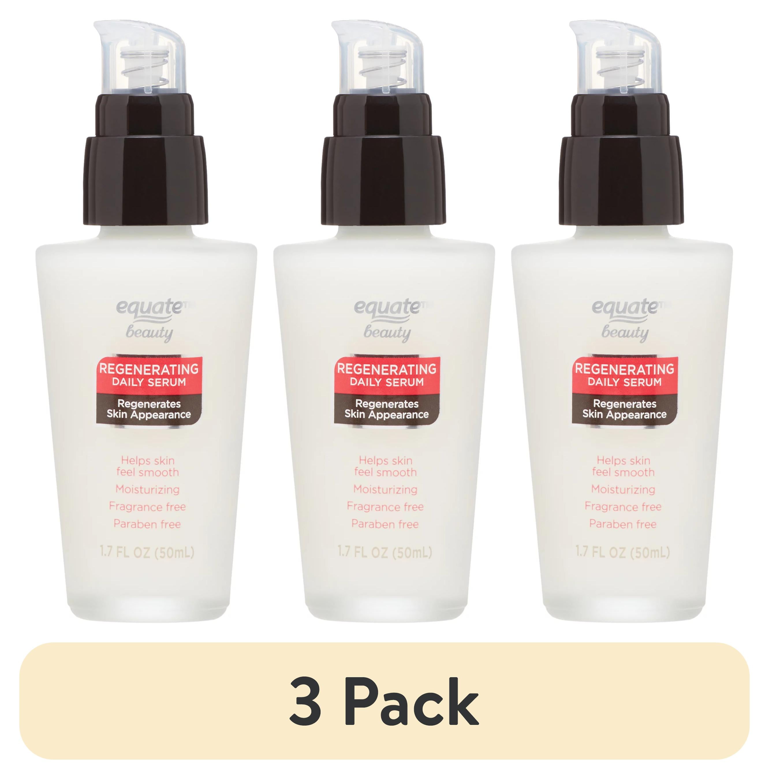 (3 pack) Equate Regenerating Daily Serum for Face Care to Smooth ...