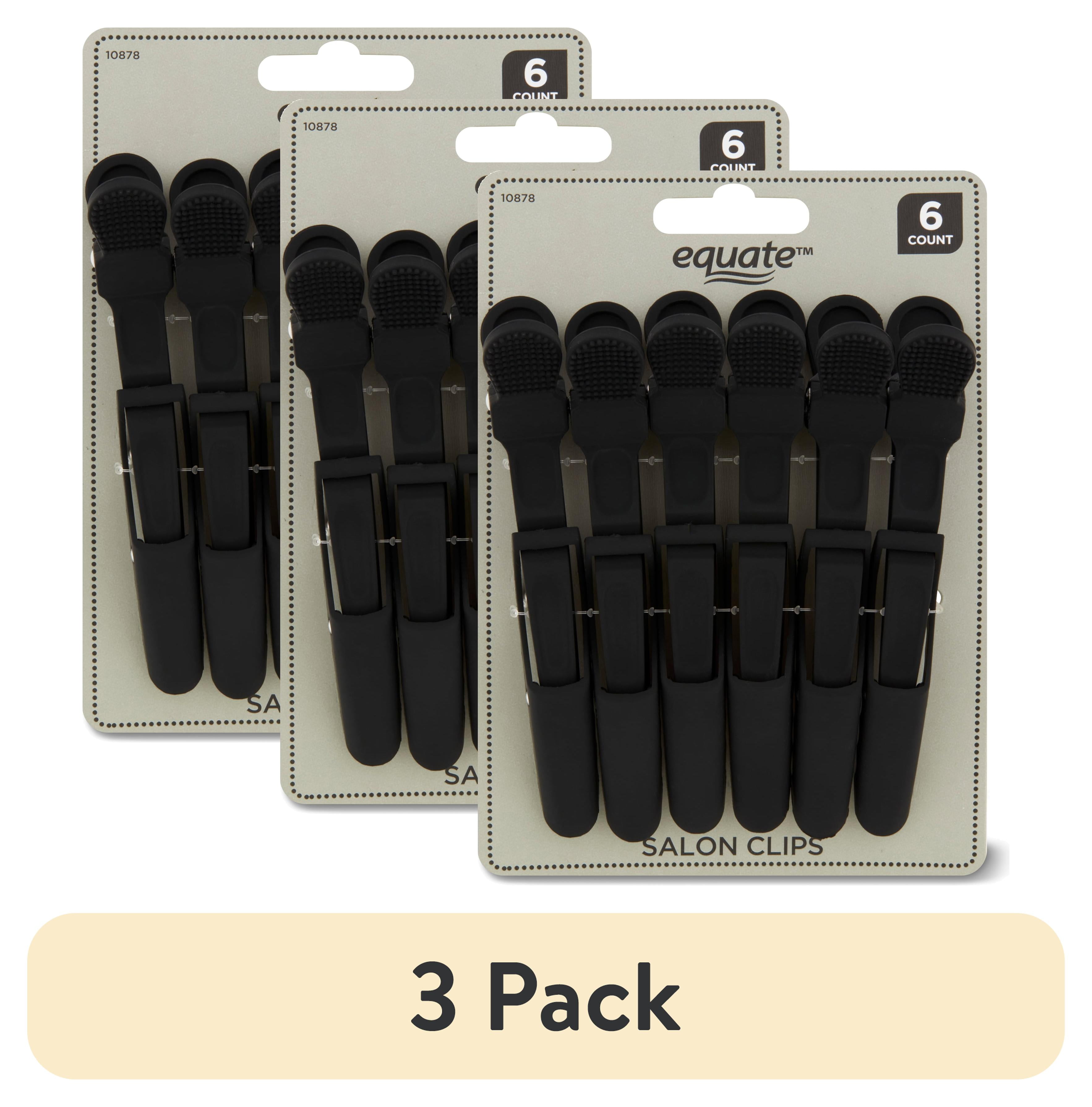 (3 pack) Equate Salon Clips 6 Count, Hold Hair in Place While ...