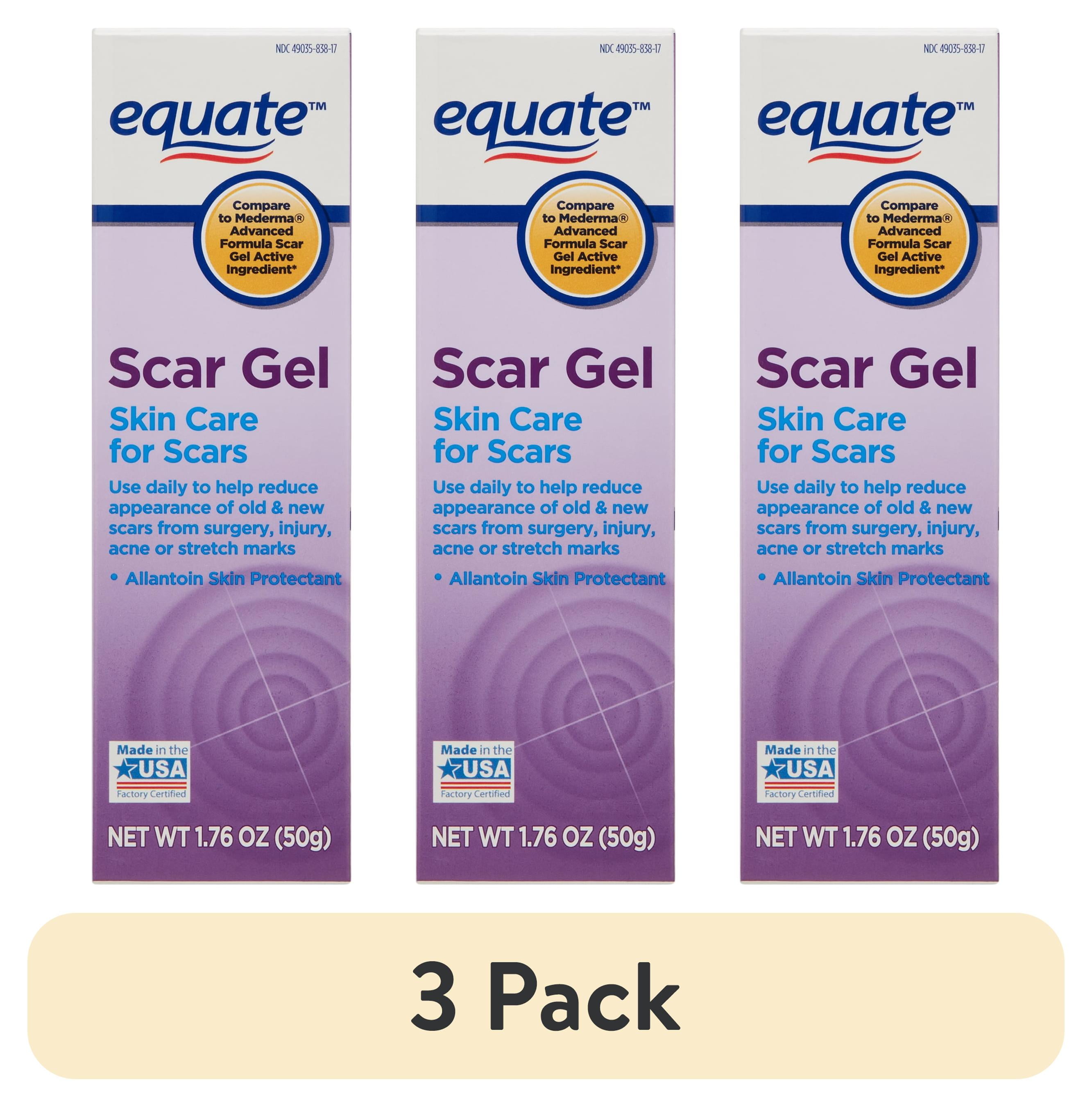 (3 pack) Equate Scar Gel, Skin Care for Scars, 1.76 oz - Walmart.com