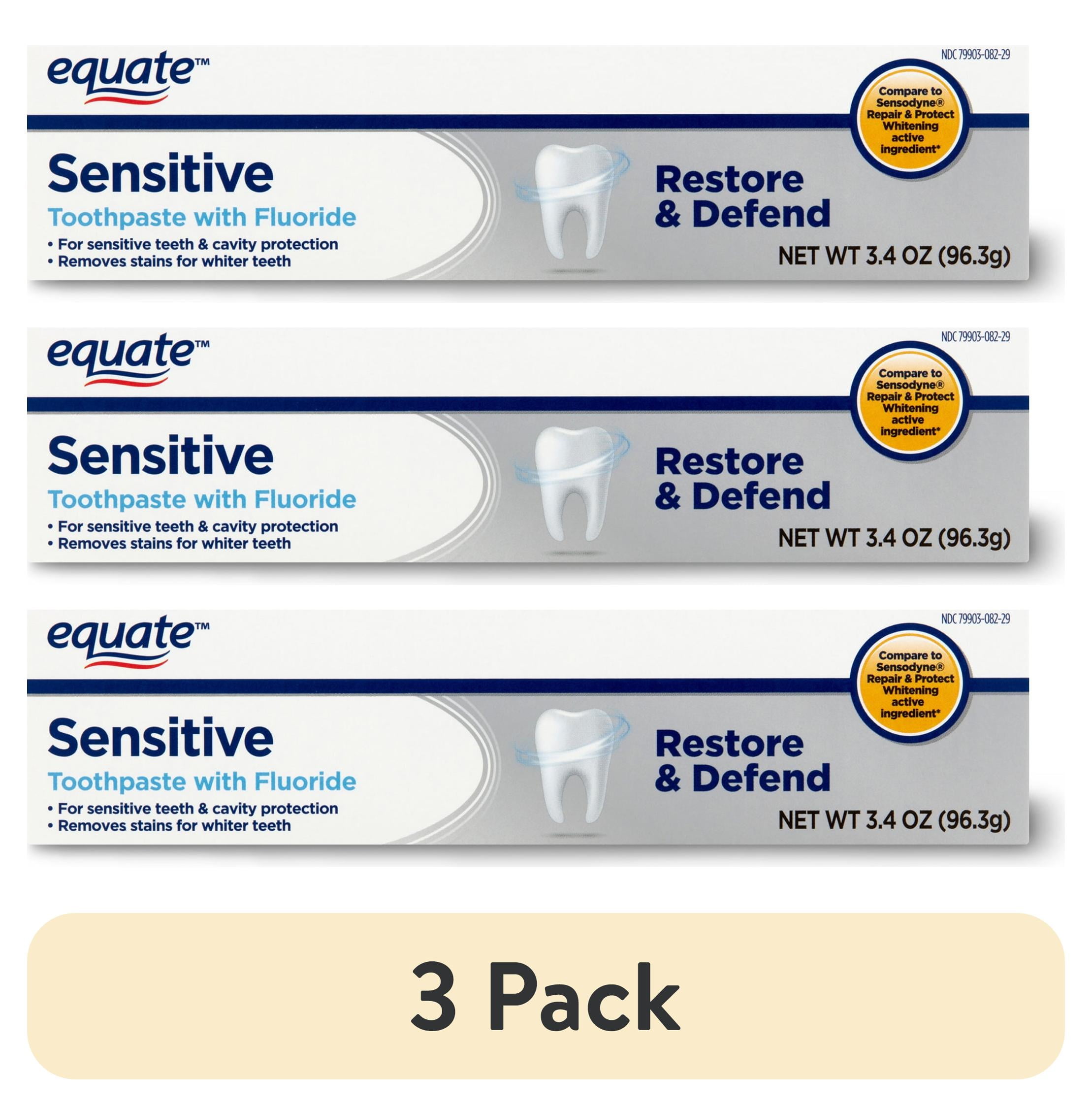 Brandclub - (3 pack) Equate Sensitive Restore & Defend Whitening ...