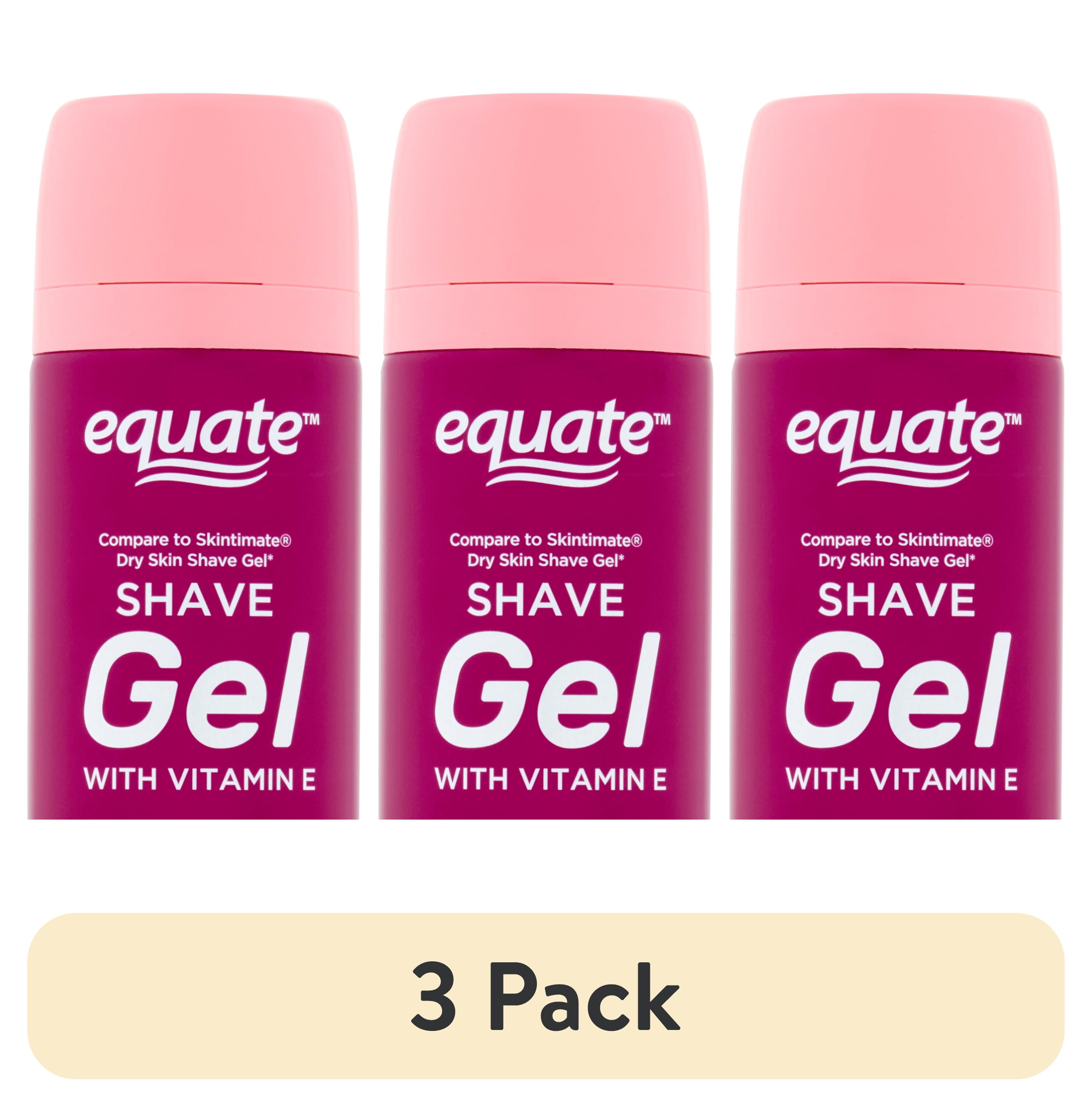 (3 pack) Equate Women's Shave Gel with Vitamin E, 7 oz, Compare to ...