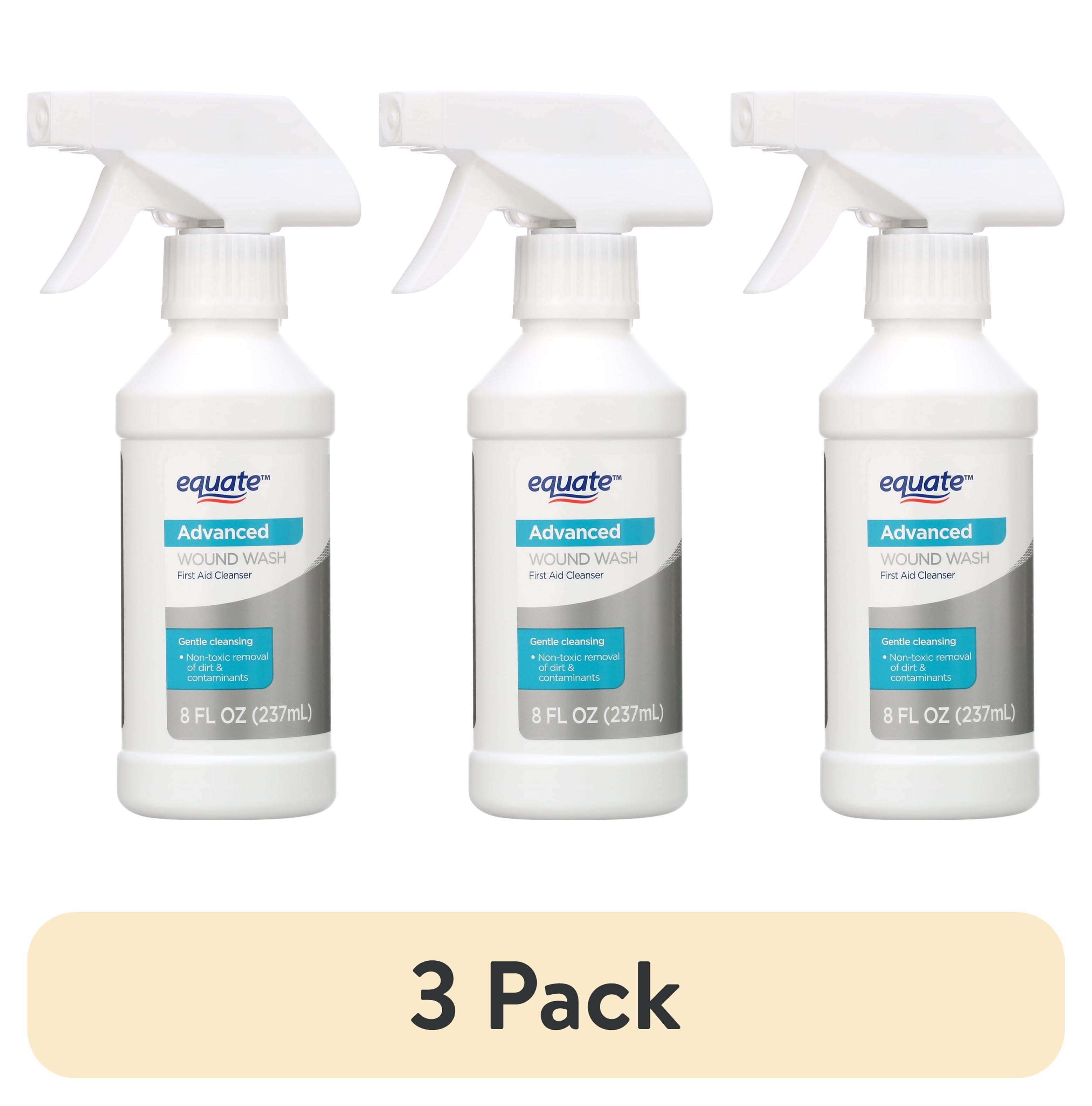 (3 pack) Equate Advanced Wound Wash, First Aid Cleanser, 8oz - Walmart.com