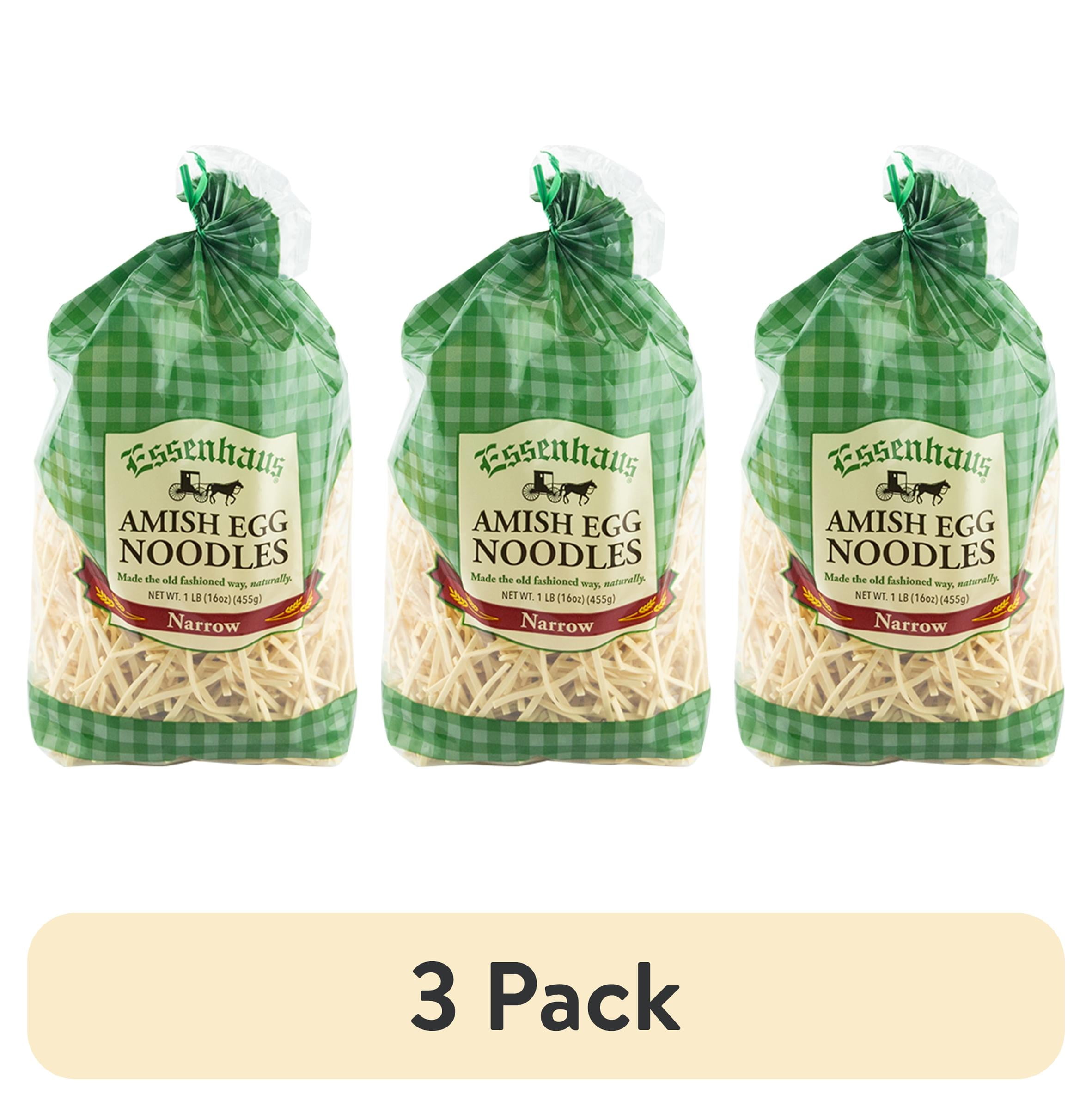 (3 pack) Essenhaus Homemade Style Narrow Egg Noodles, 16 oz - Walmart.com