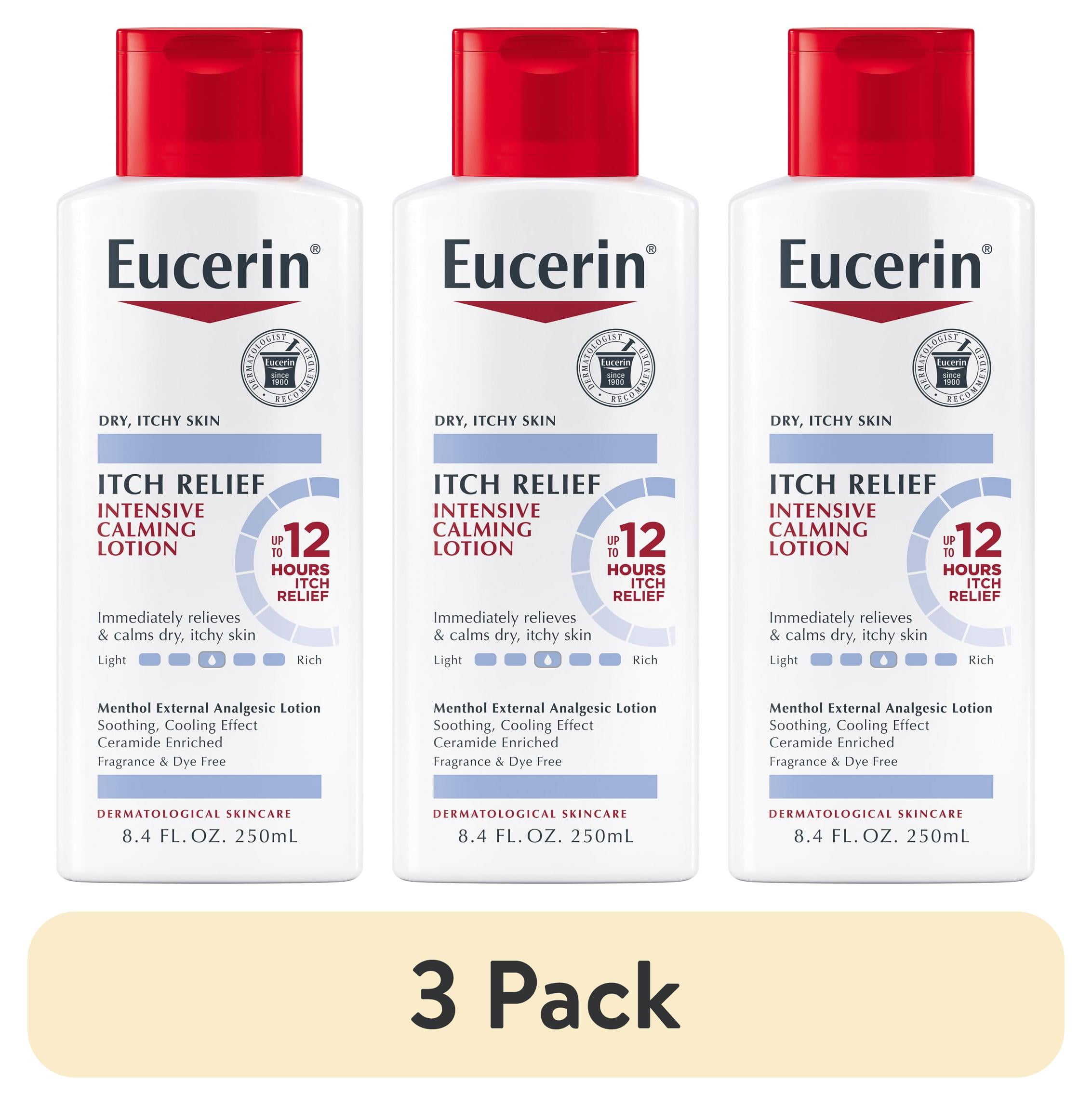 (3 pack) Eucerin Itch Relief Intensive Calming Body Lotion for Dry ...