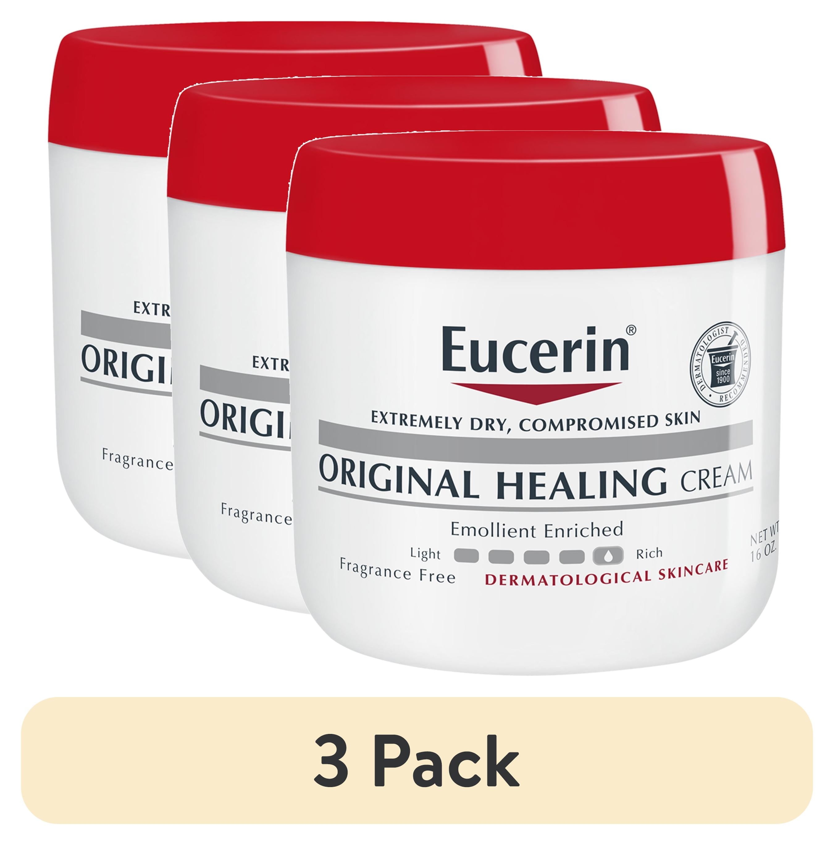 (3 pack) Eucerin Original Healing Cream, Body Cream for Dry Skin, 16 oz ...