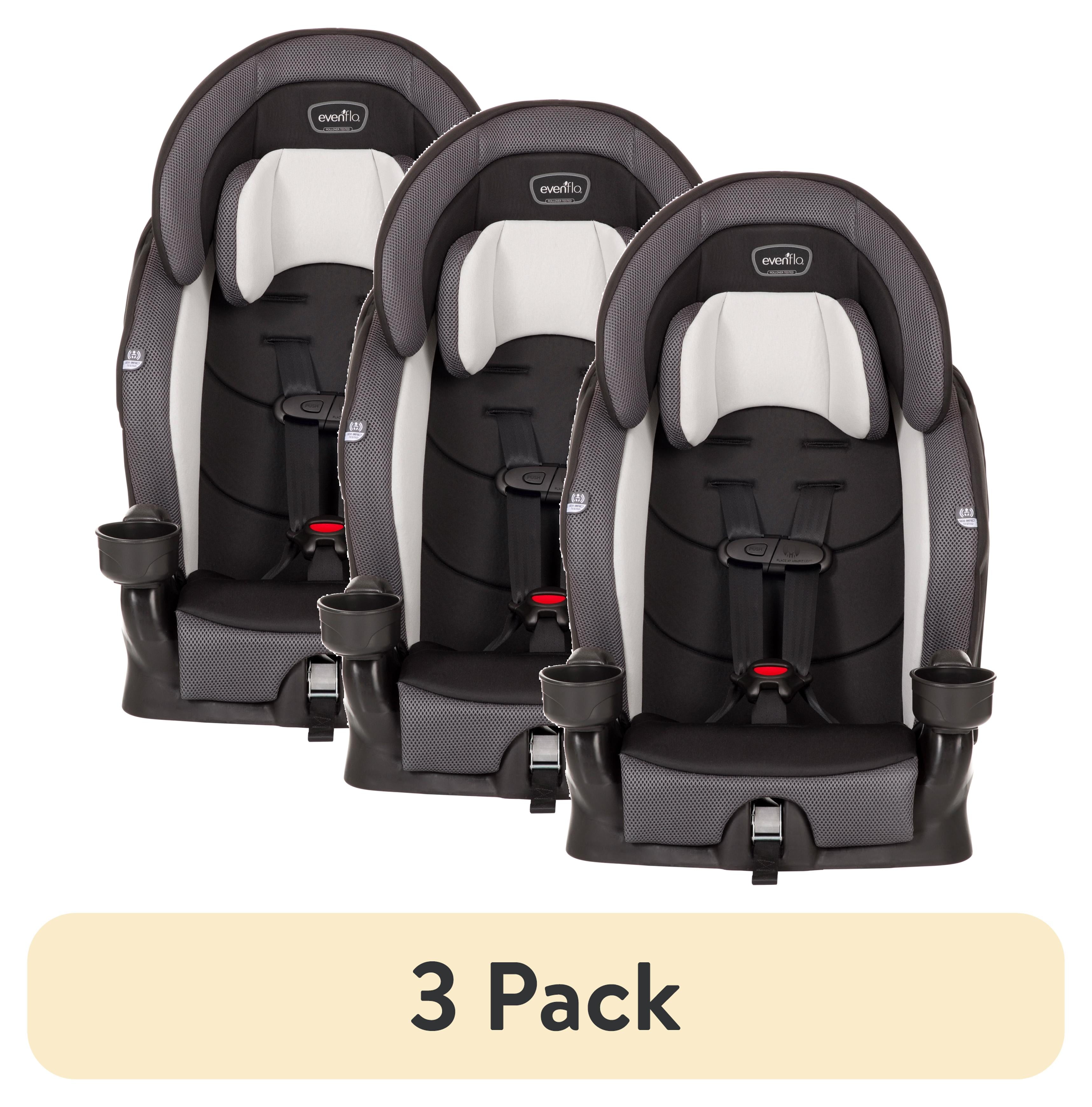 (3 pack) Evenflo Chase Plus 2-in-1 Booster Toddler Car Seat (Huron Black) - Walmart.com