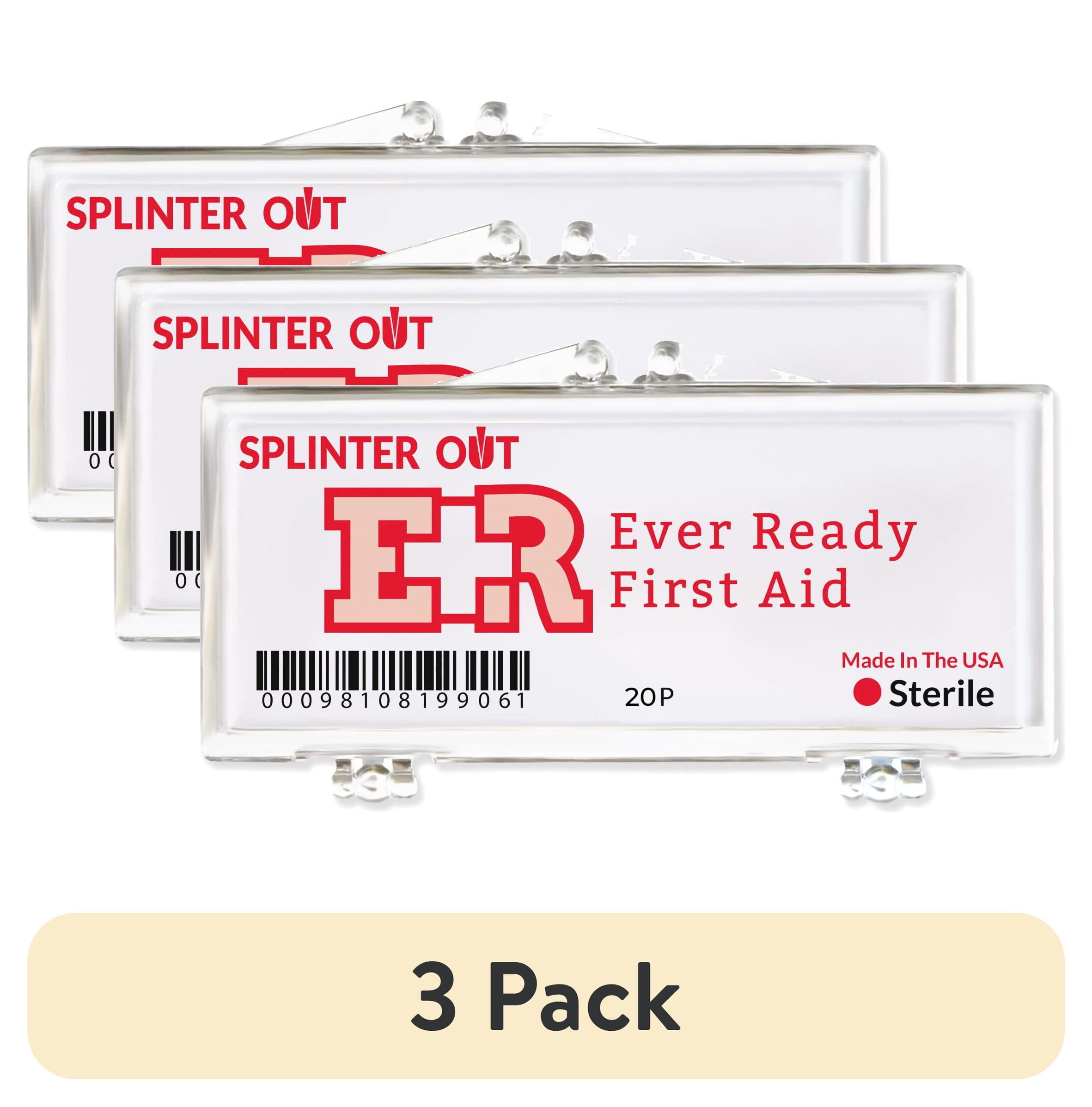 (3 pack) Ever Ready First Aid Splinter Out Splinter Remover, 20 Count ...