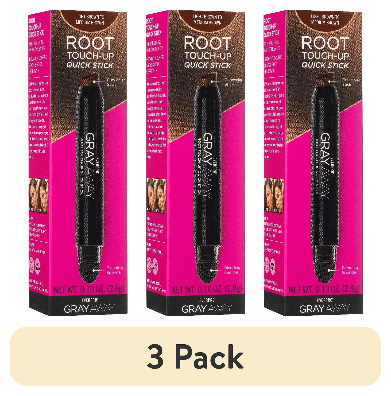 (3 pack) Everpro Gray Away Adult Temporary Hair Color Root Touch-up ...