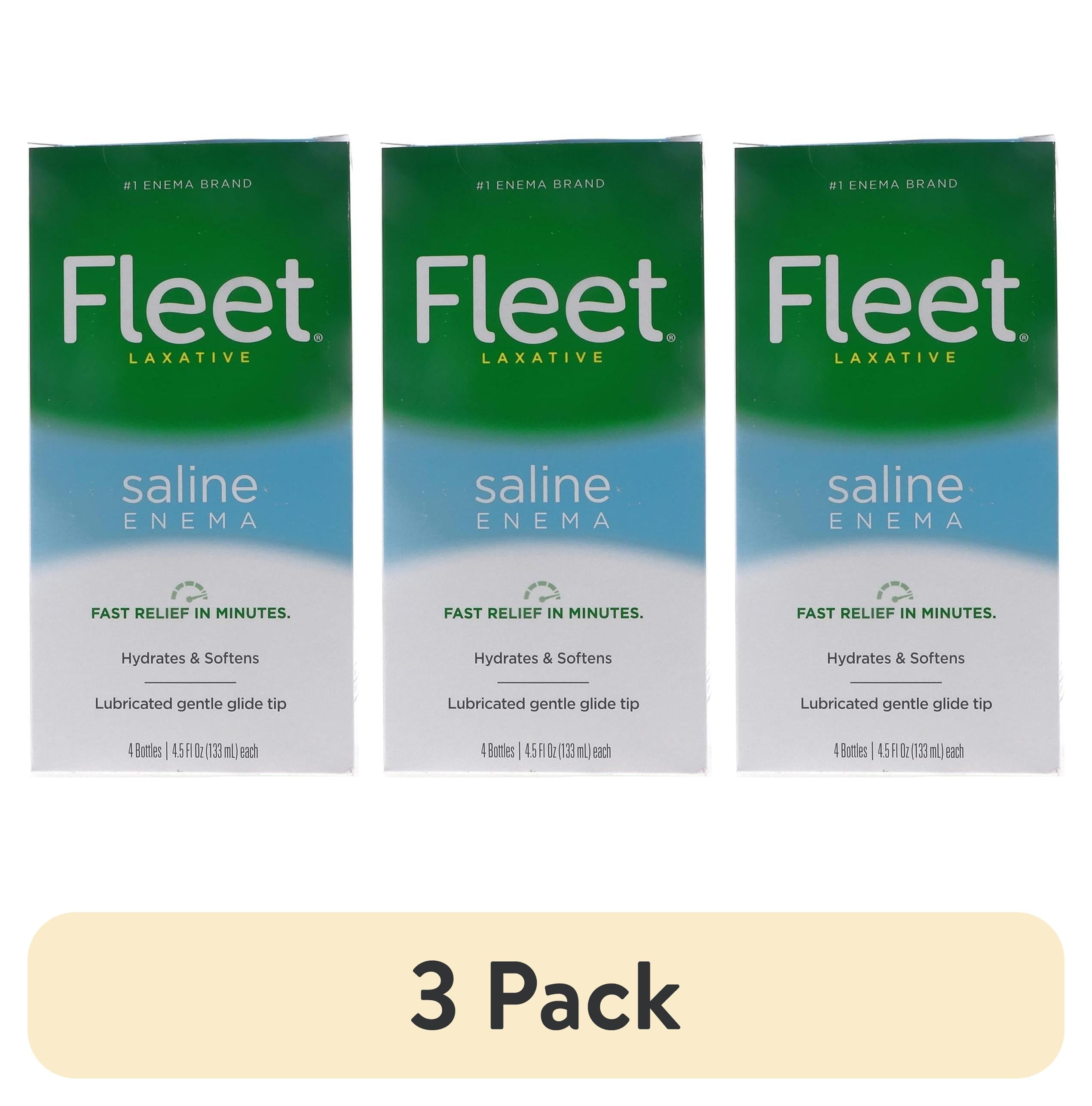 (3 pack) Fleet Laxatives, Saline Enema for Adult Constipation Relief ...